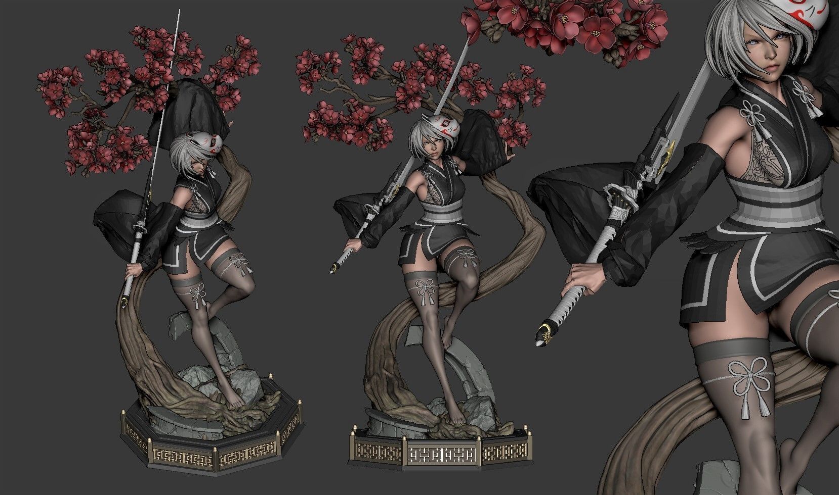 2B kimono 3D model 3D printable | CGTrader