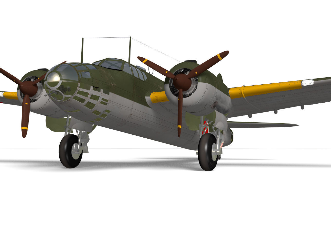 Ki49 Type 100 heavy bomber Donryu 3D model | CGTrader
