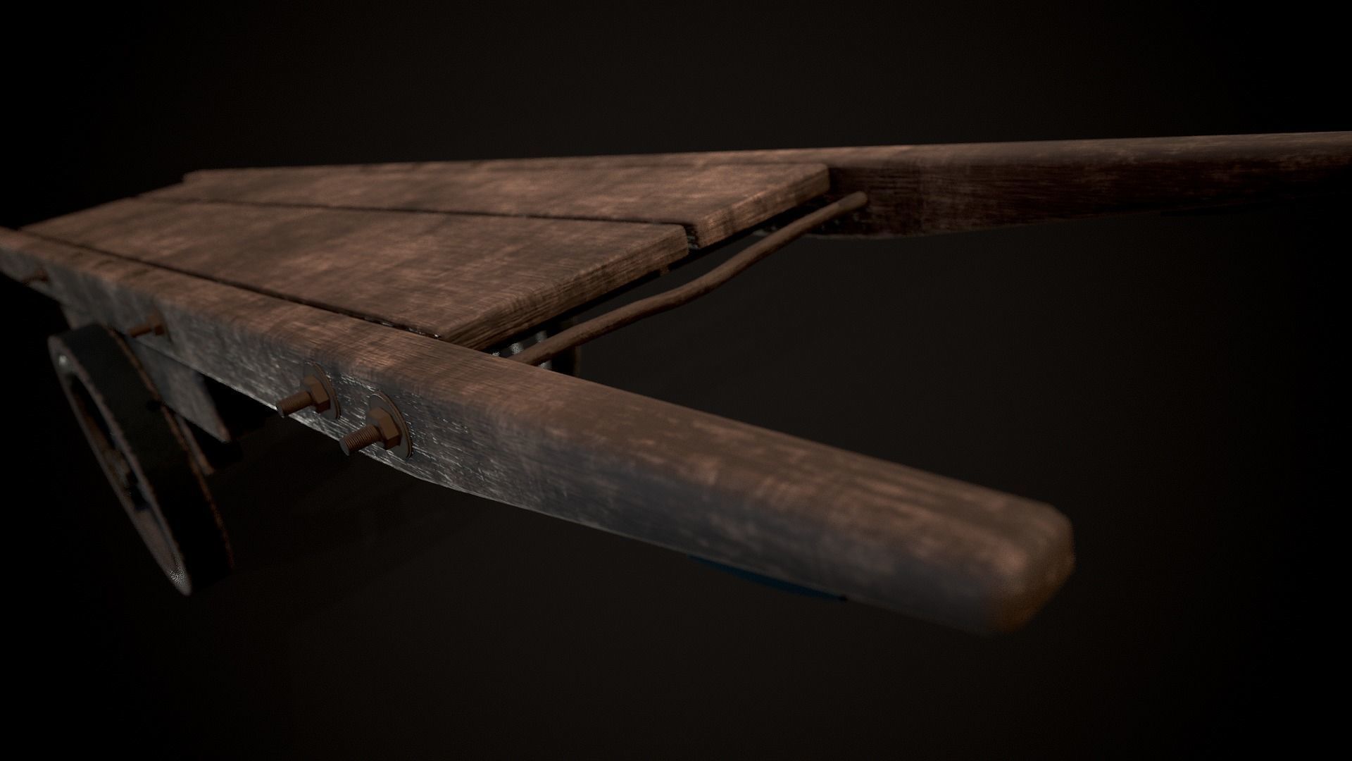 3D model Wooden Hath Gadi VR / AR / low-poly | CGTrader