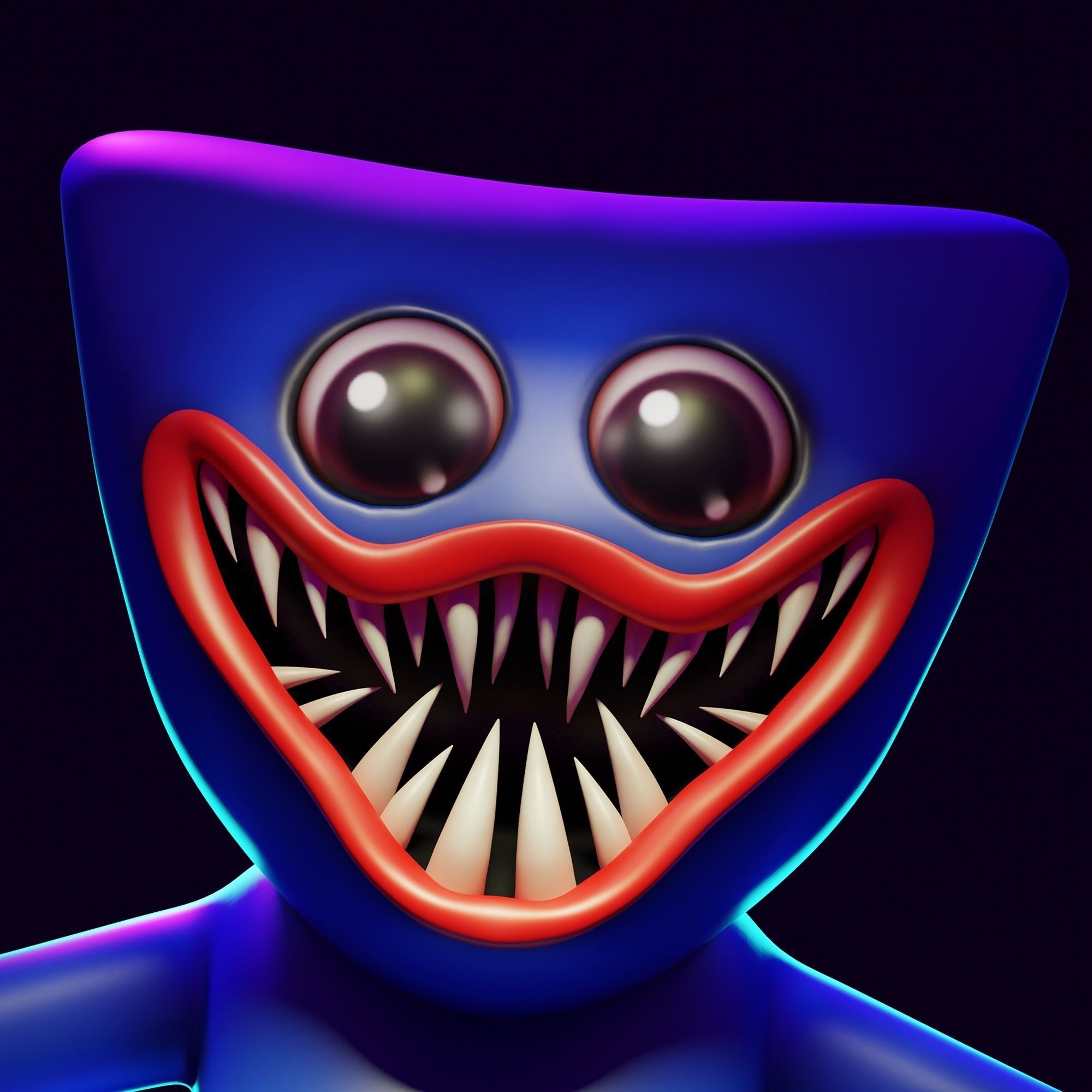 3D model Huggy Wuggy - Poppy Playtime VR / AR / low-poly | CGTrader