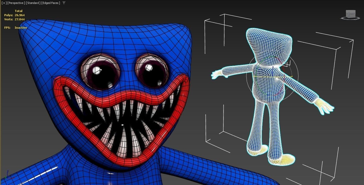 3D model Huggy Wuggy - Poppy Playtime VR / AR / low-poly | CGTrader