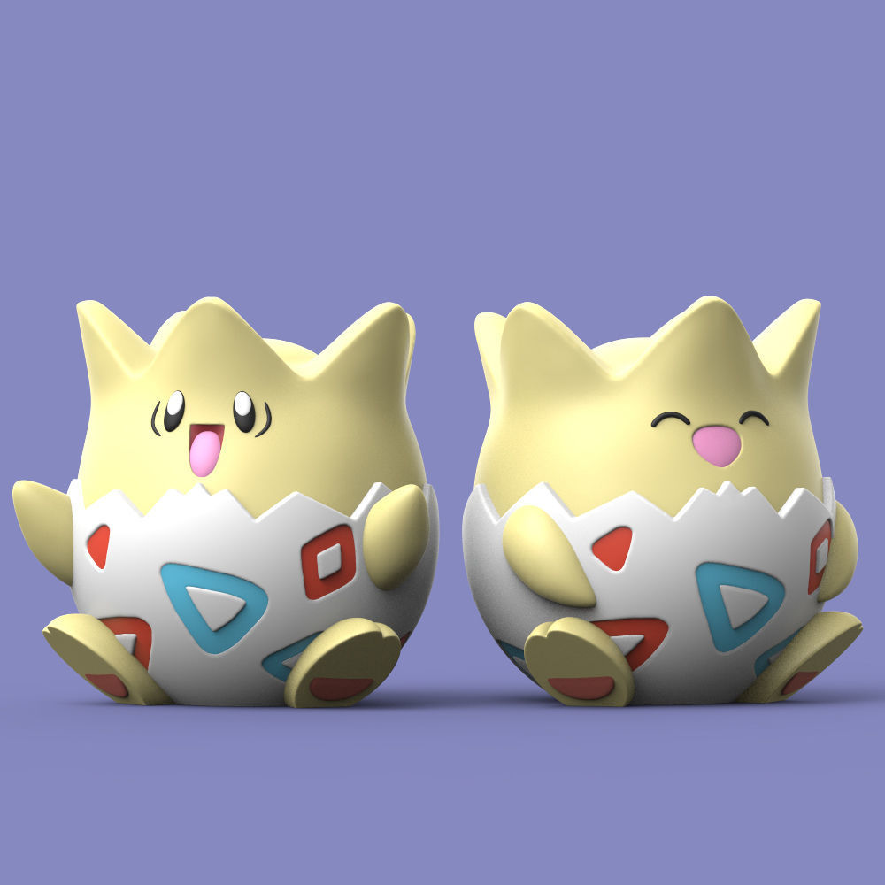 Pokemon Togepi EASY PRINT NO SUPPORT 3D model 3D printable | CGTrader