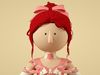 Cartoon pink little princess little girl C4D model 3D model | CGTrader