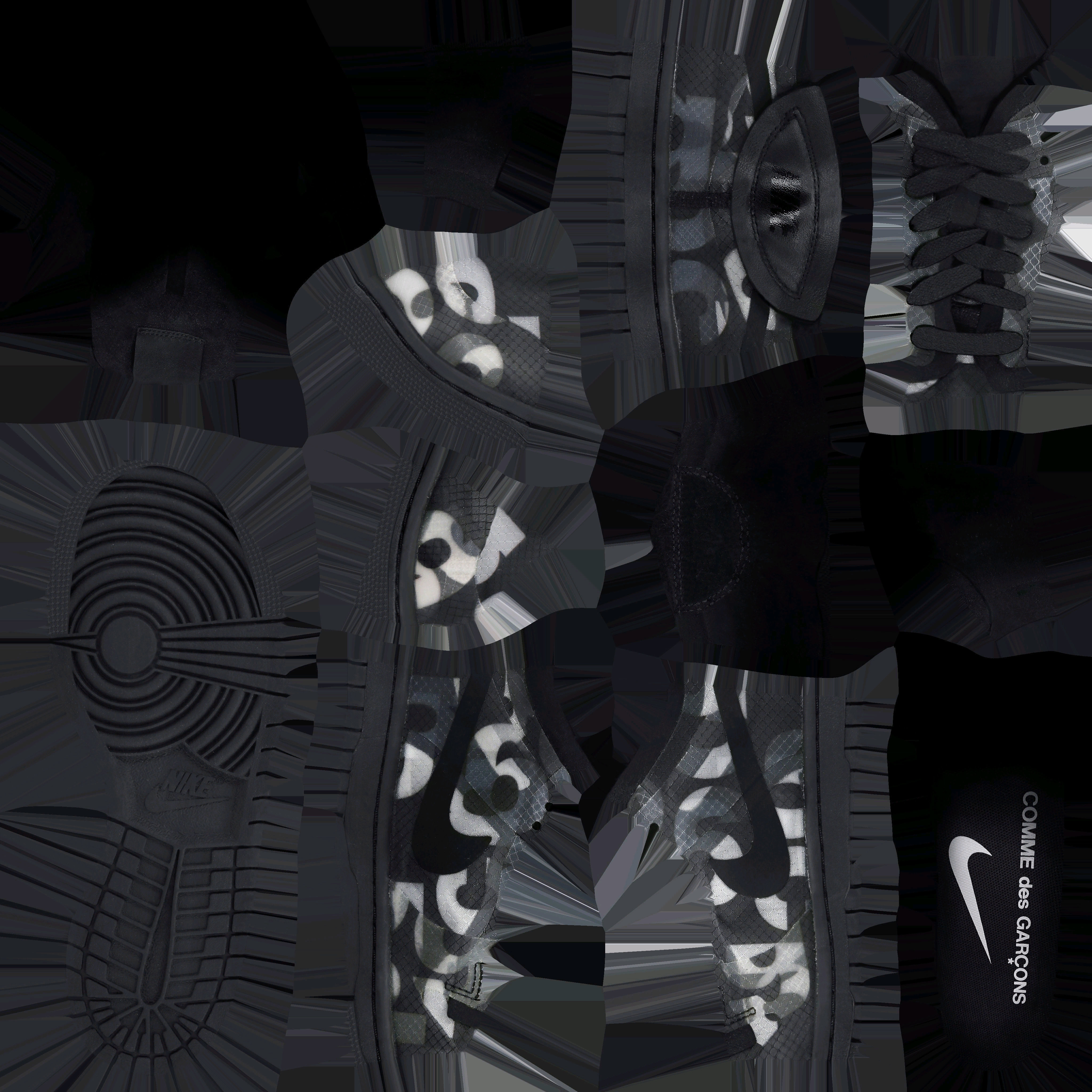 CDG x Nike Dunk low comme des garcons v2 3D model | CGTrader