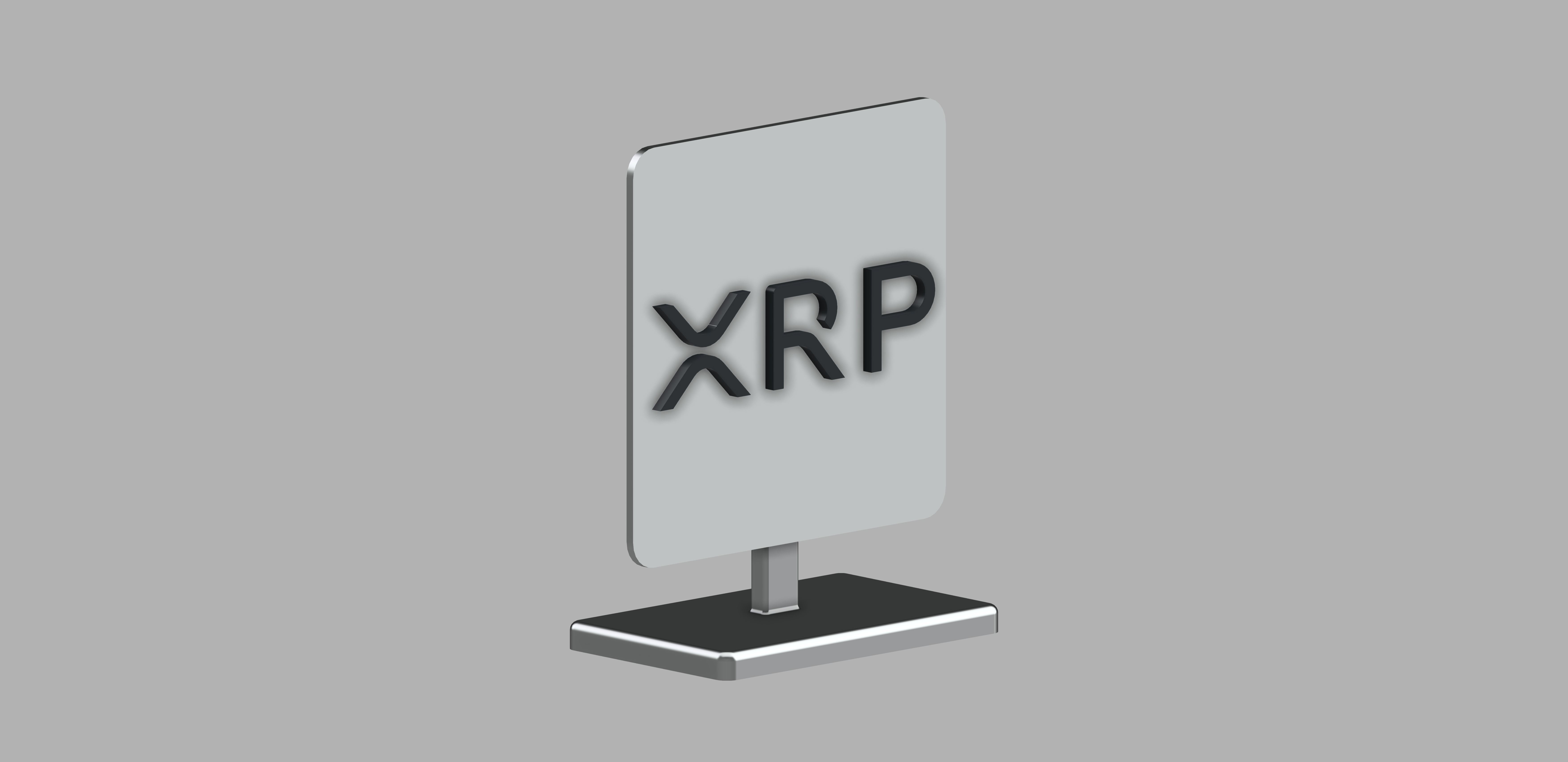 XRP Logo Stand 3D model 3D printable | CGTrader