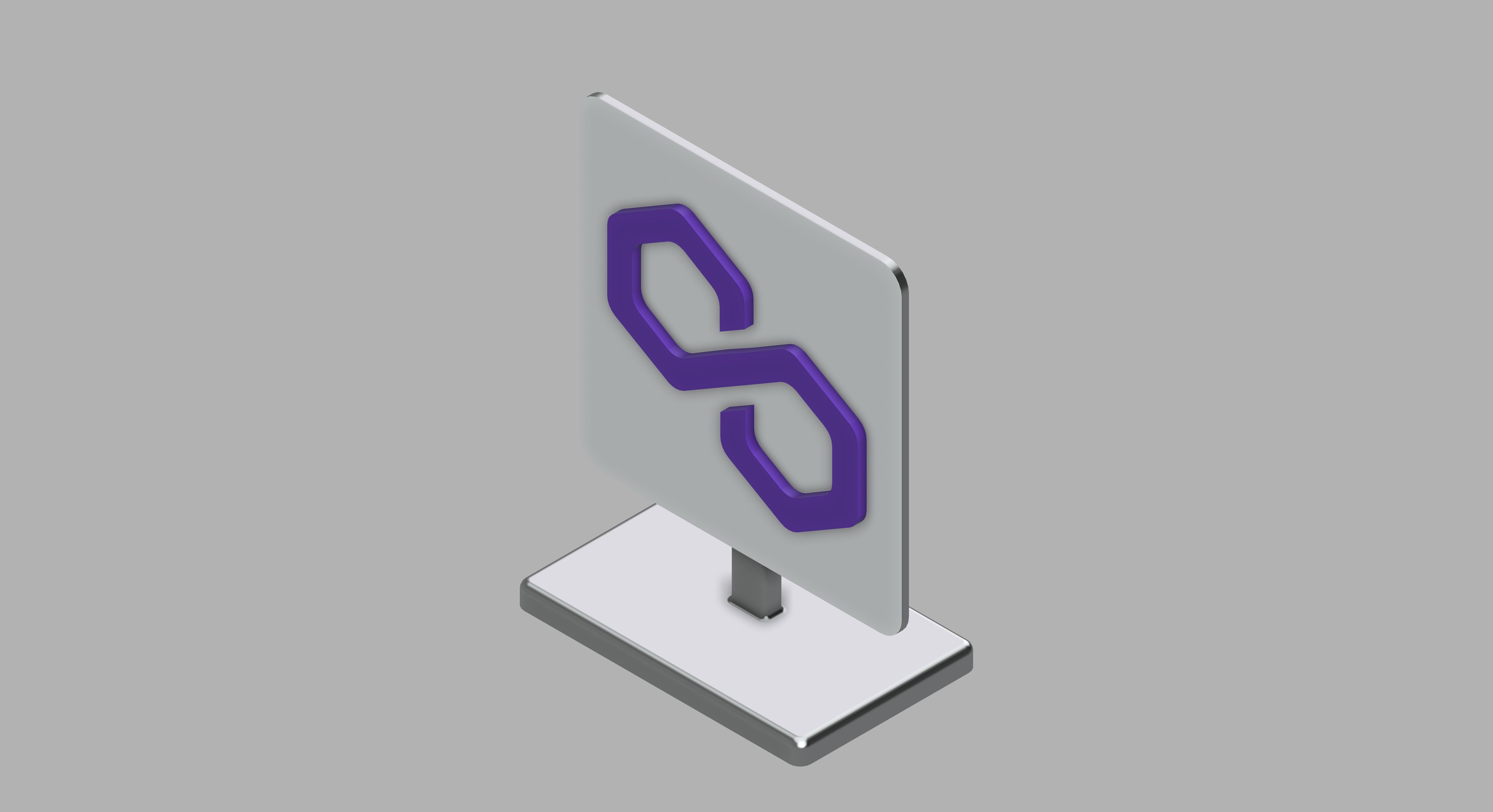 Polygon Logo Stand 3D model 3D printable | CGTrader