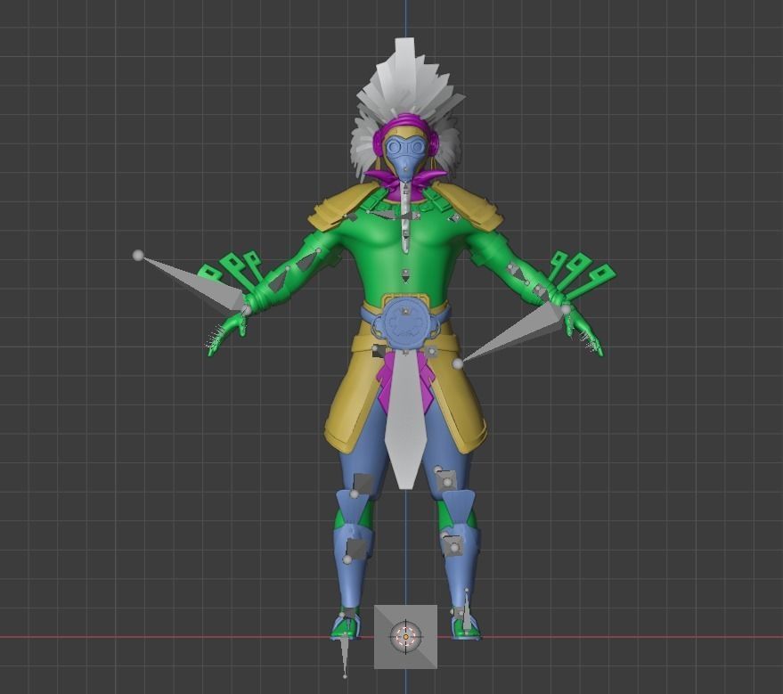3D model Aztec warrior VR / AR / low-poly | CGTrader