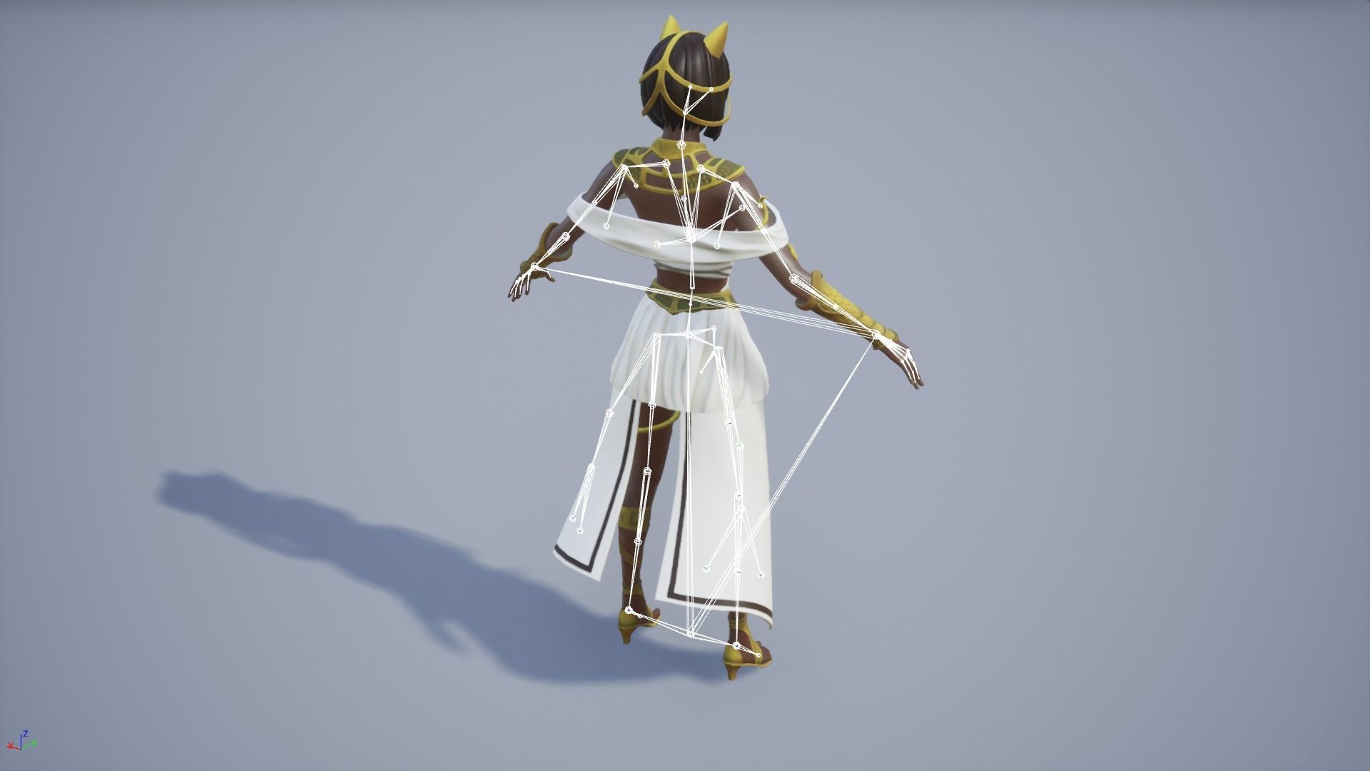 3D model Egypt girl VR / AR / low-poly | CGTrader