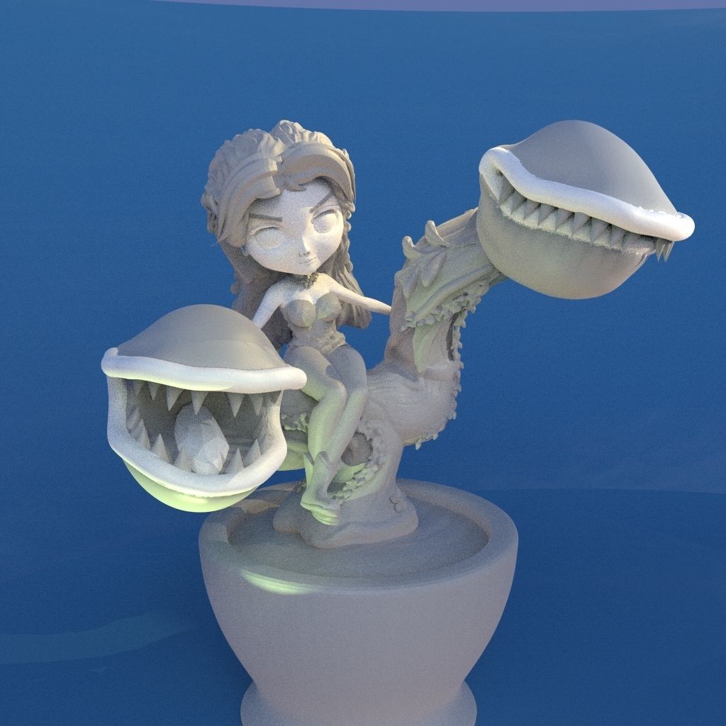 Poison Ivy 3D model 3D printable | CGTrader
