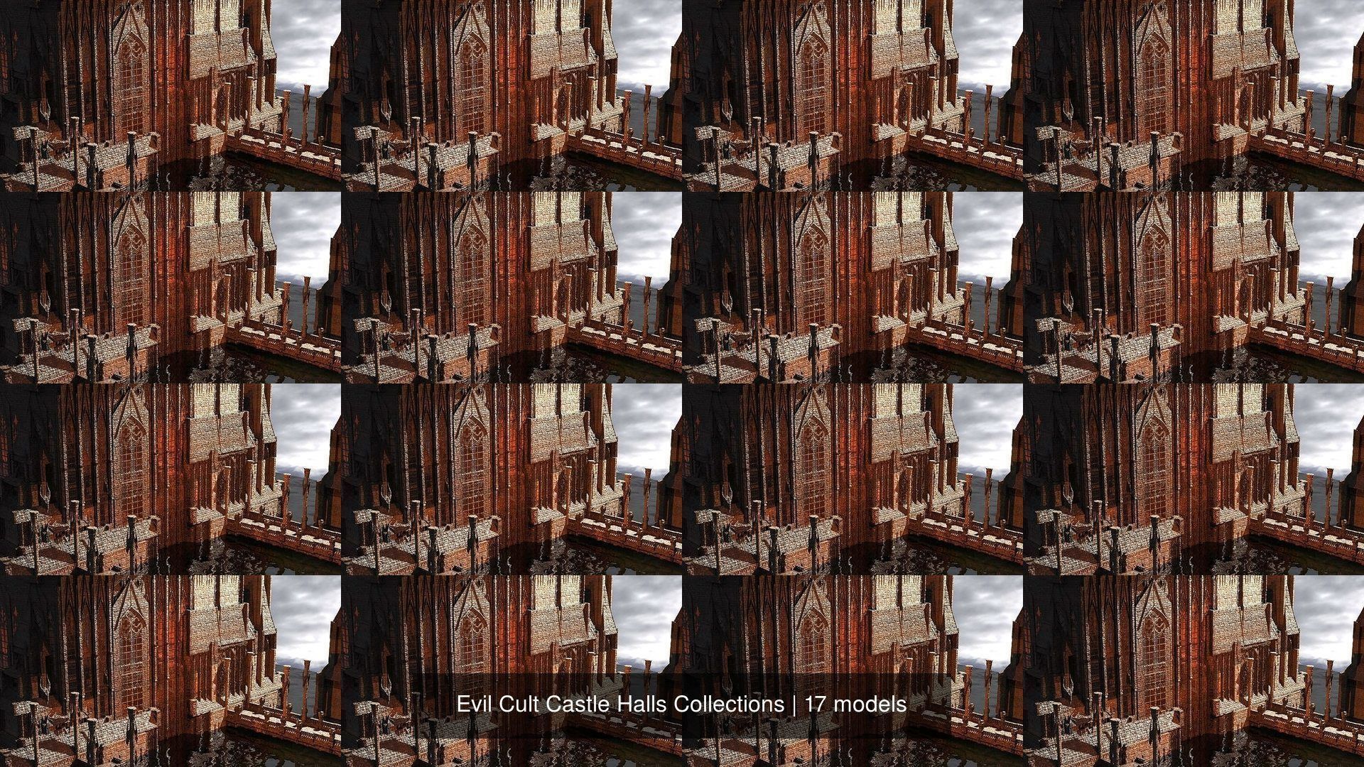 Evil Cult Castle Halls Collections | CGTrader