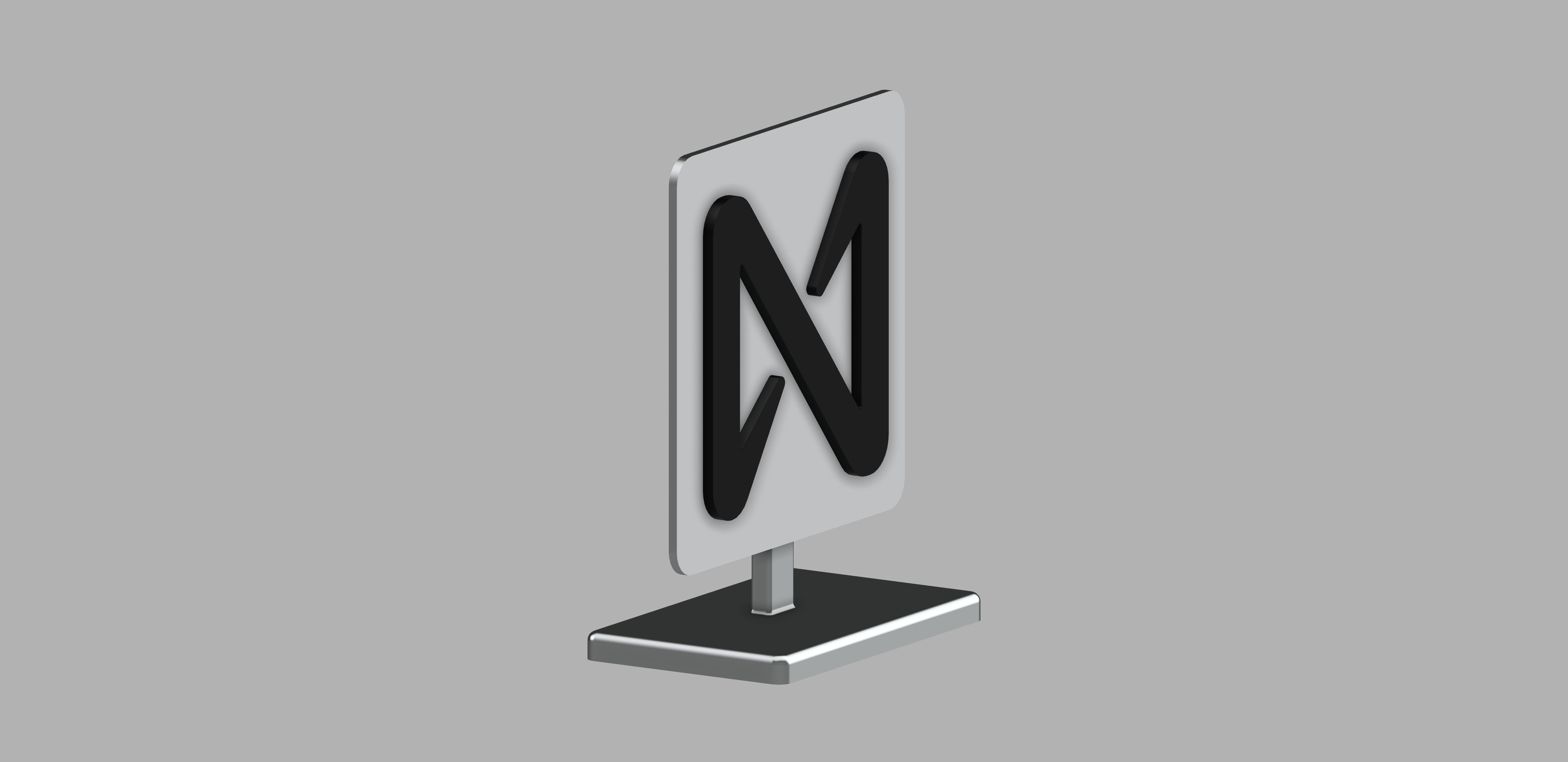 NEAR Logo Stand 3D model 3D printable | CGTrader