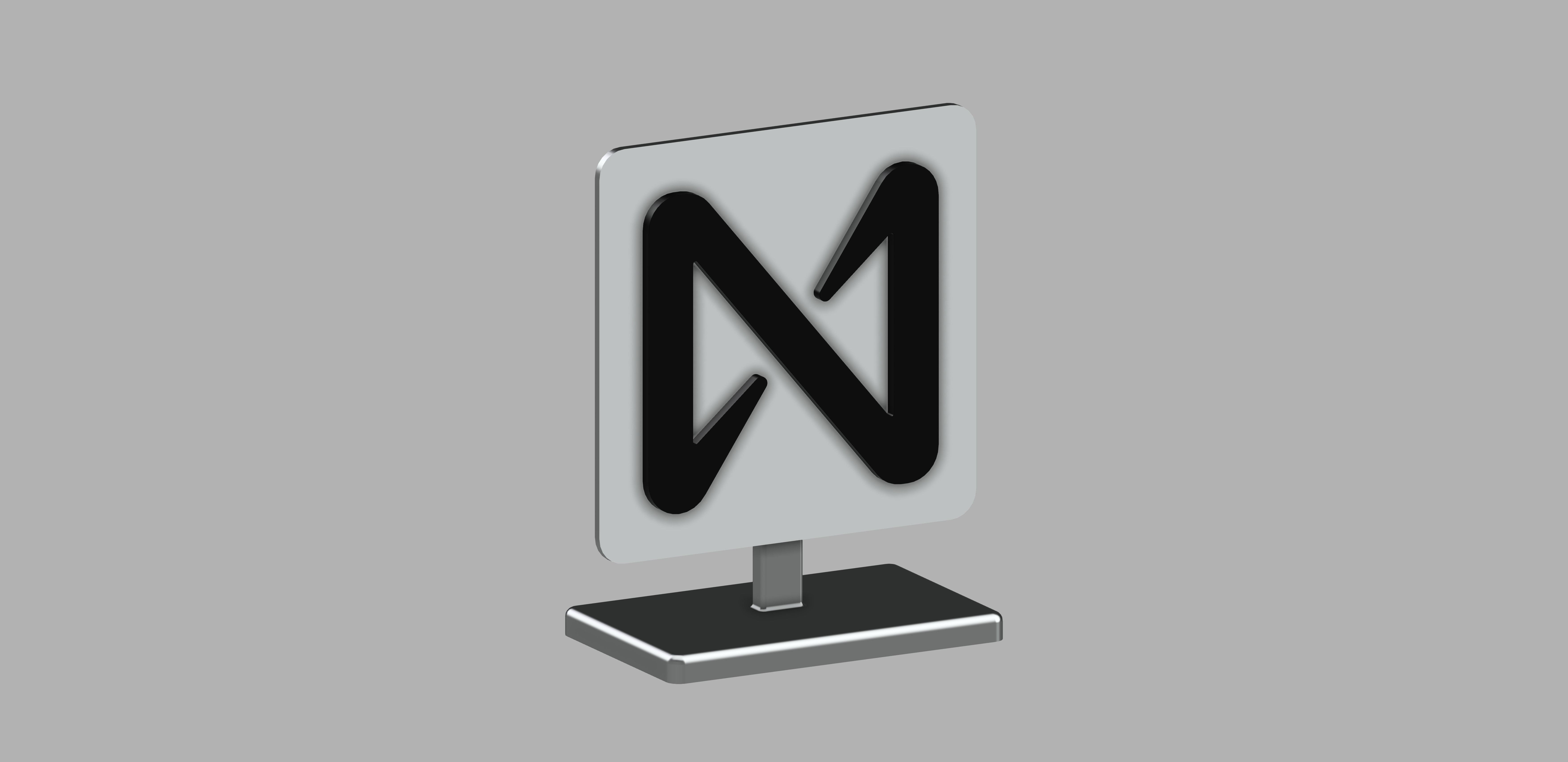 NEAR Logo Stand 3D model 3D printable | CGTrader