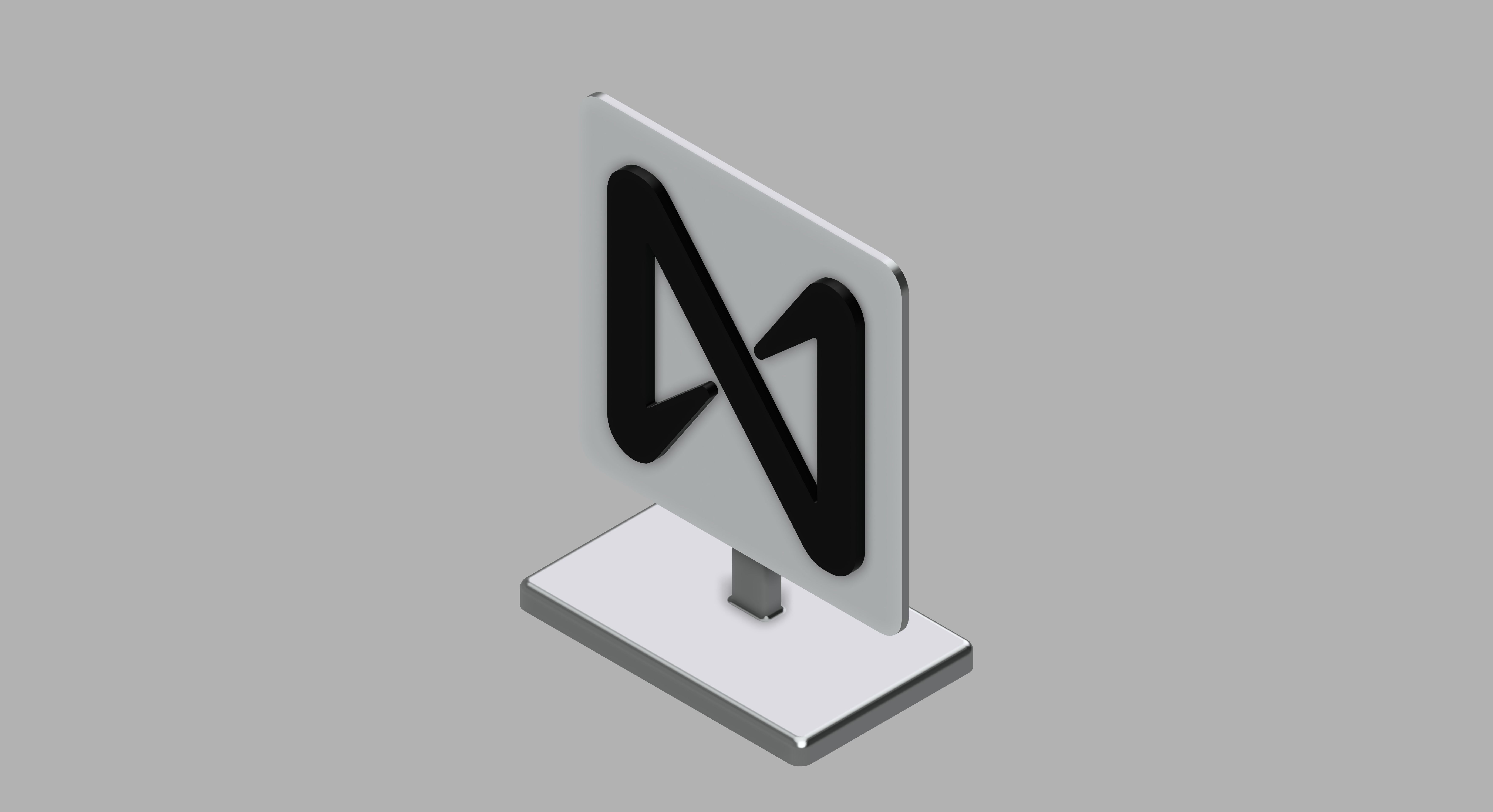 NEAR Logo Stand 3D model 3D printable | CGTrader