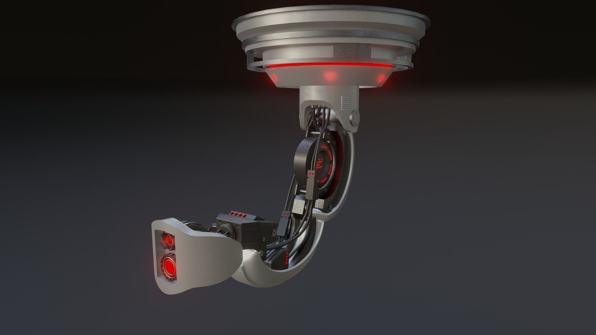 3D model Ai Robot Control Unit Rigged and Animated VR / AR / low-poly ...
