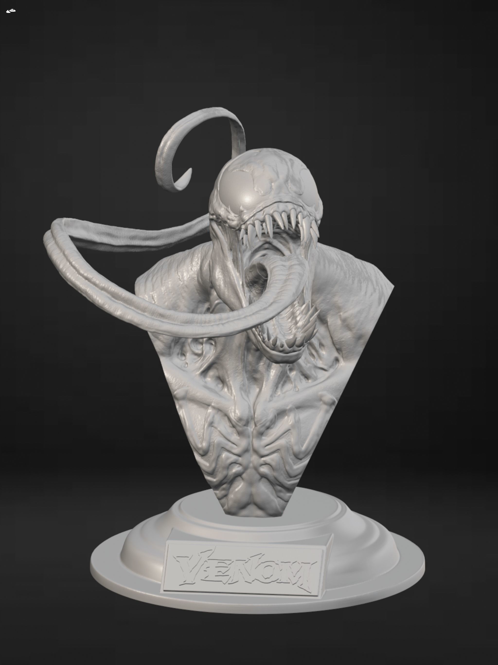Venom bust - Marvel - 3d printable model 3D model | CGTrader