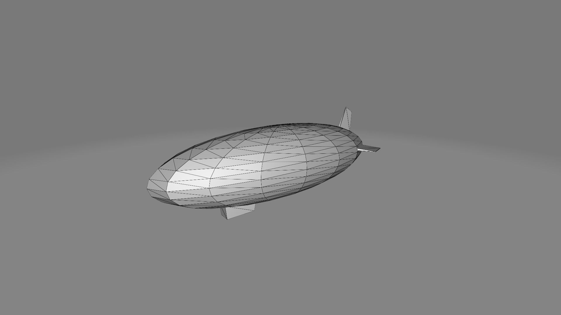 Lowpoly Blimp - Game Ready airship 3D model | CGTrader