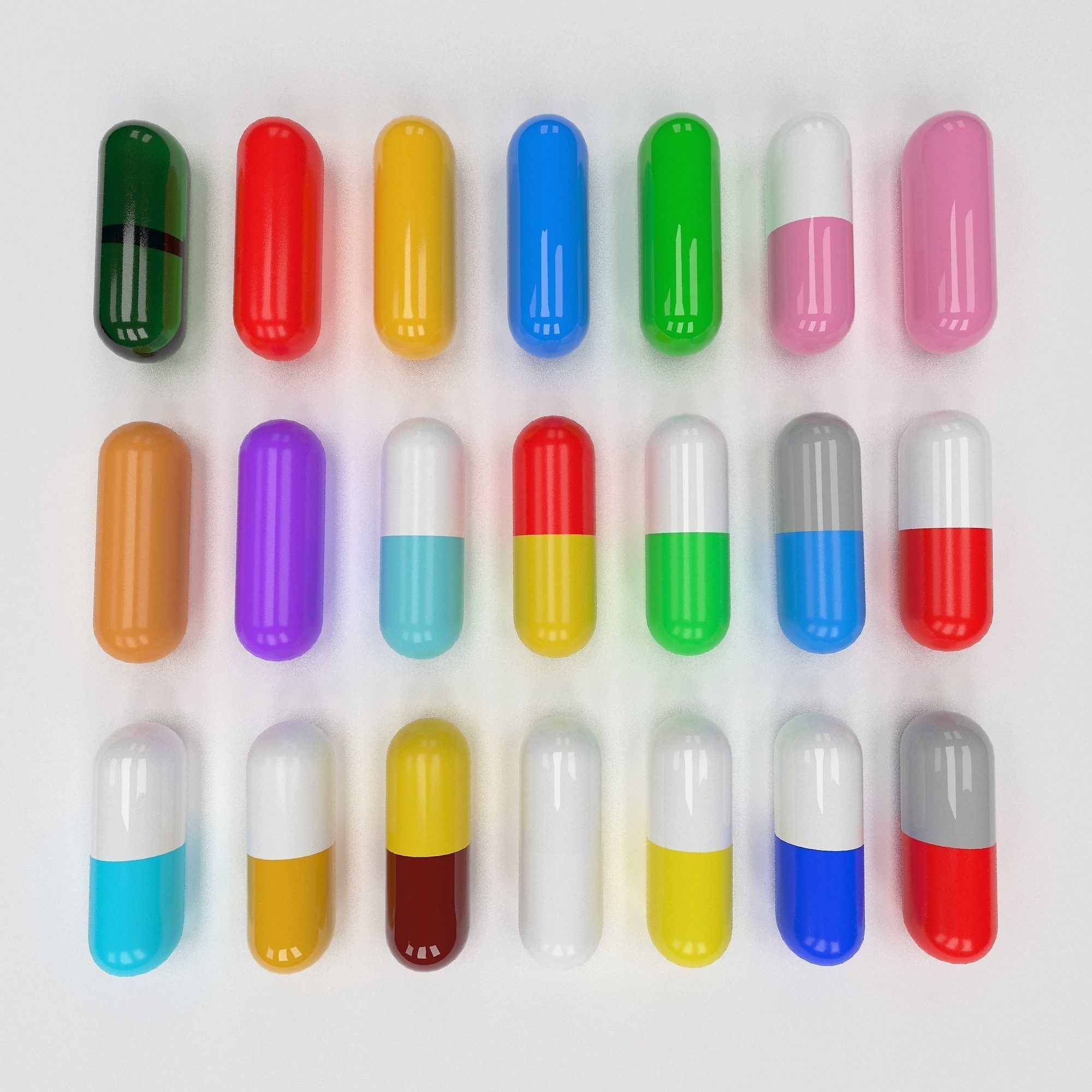 medical capsules 3D model | CGTrader