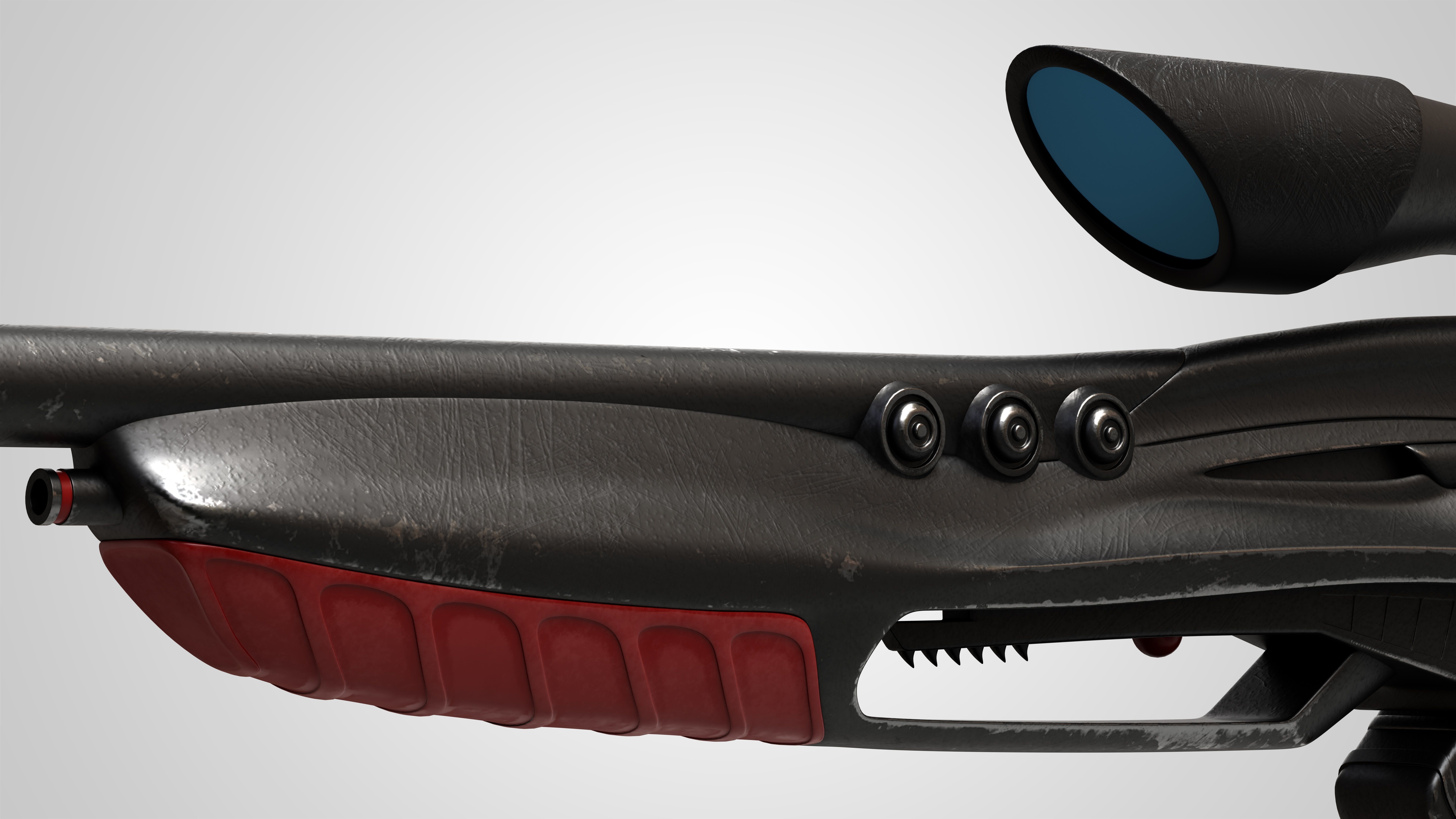 Sci-Fi Sniper Rifle 03 3D model | CGTrader