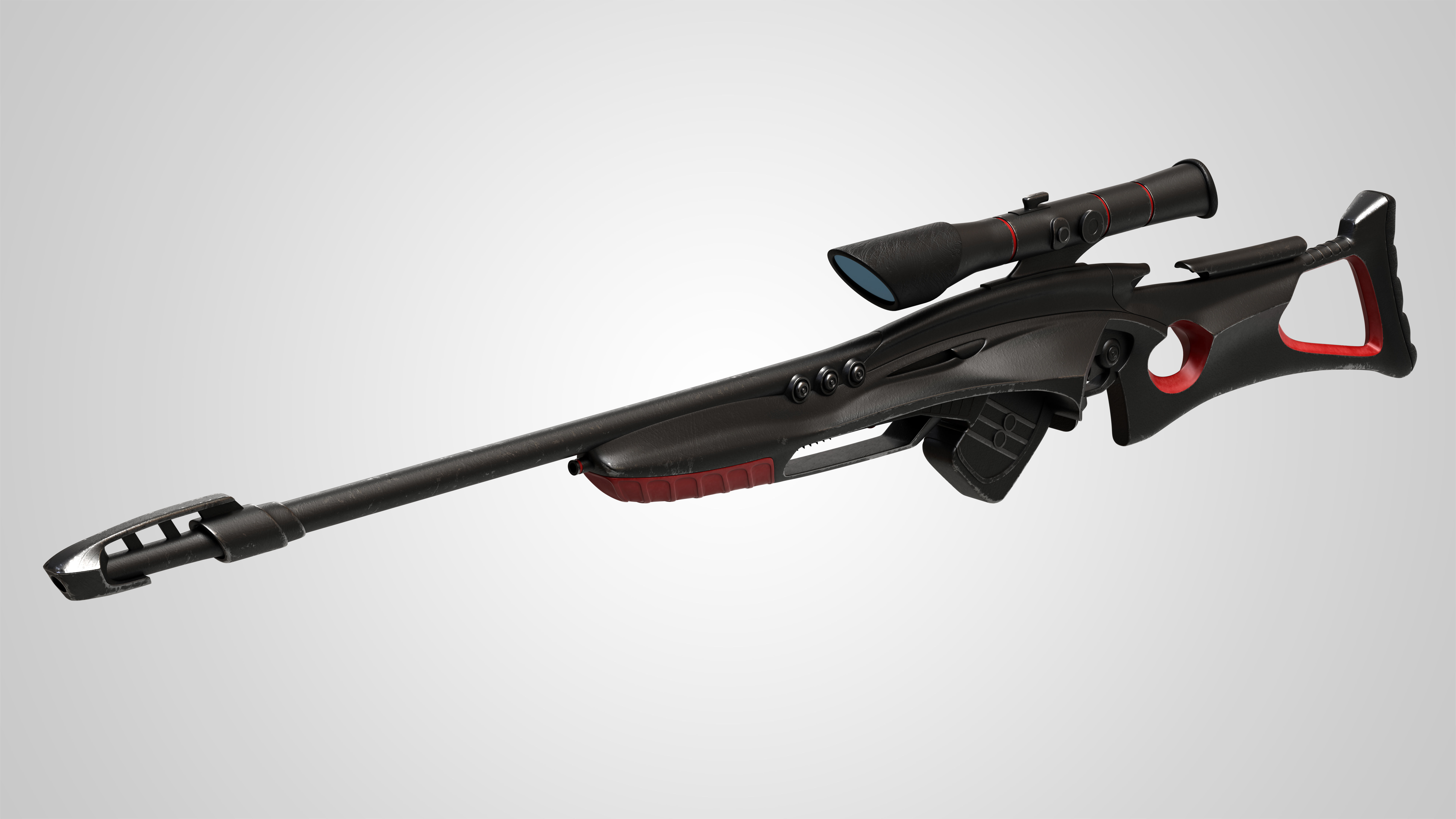 Sci-Fi Sniper Rifle 03 3D model | CGTrader