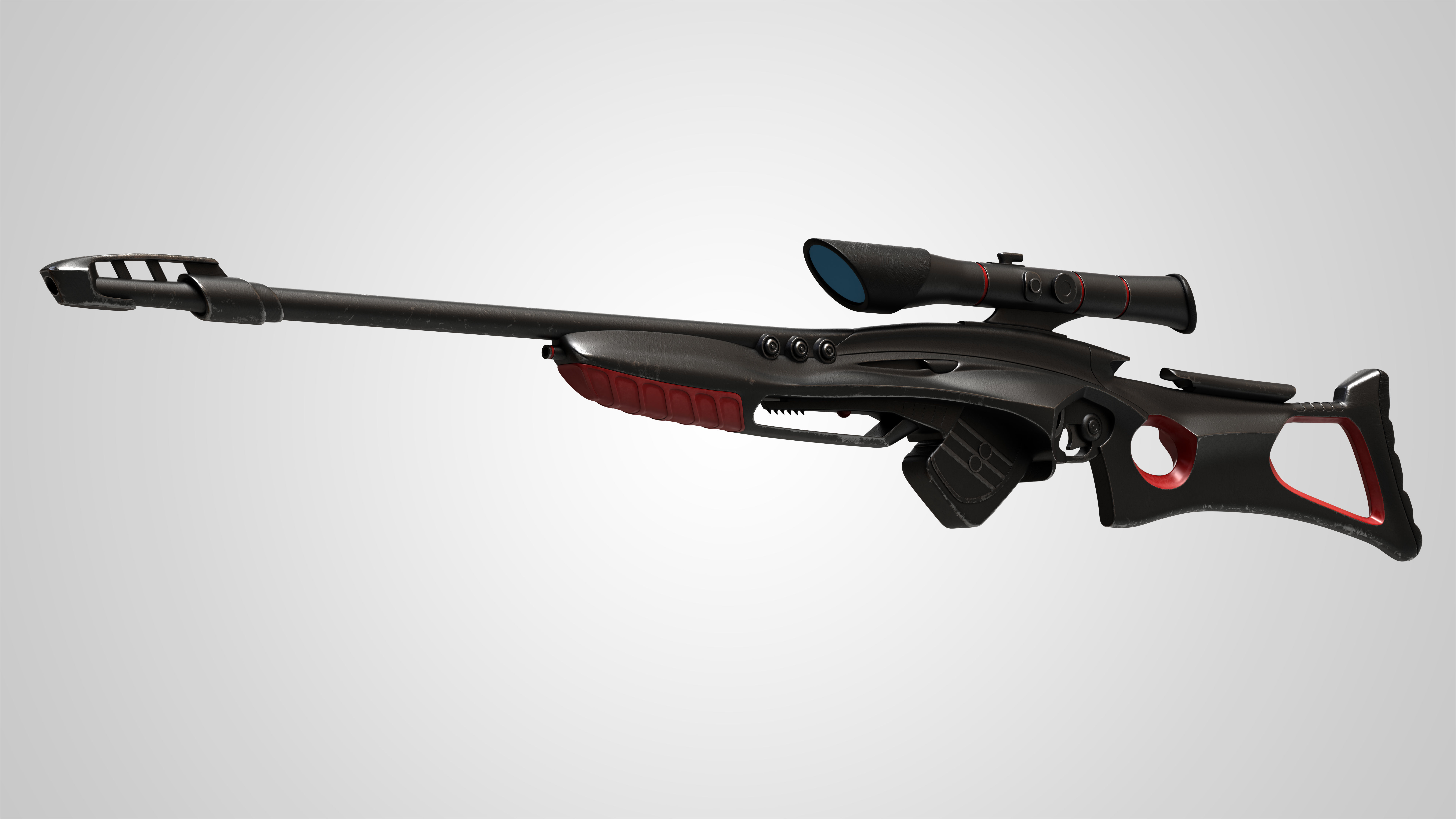 Sci-Fi Sniper Rifle 03 3D model | CGTrader