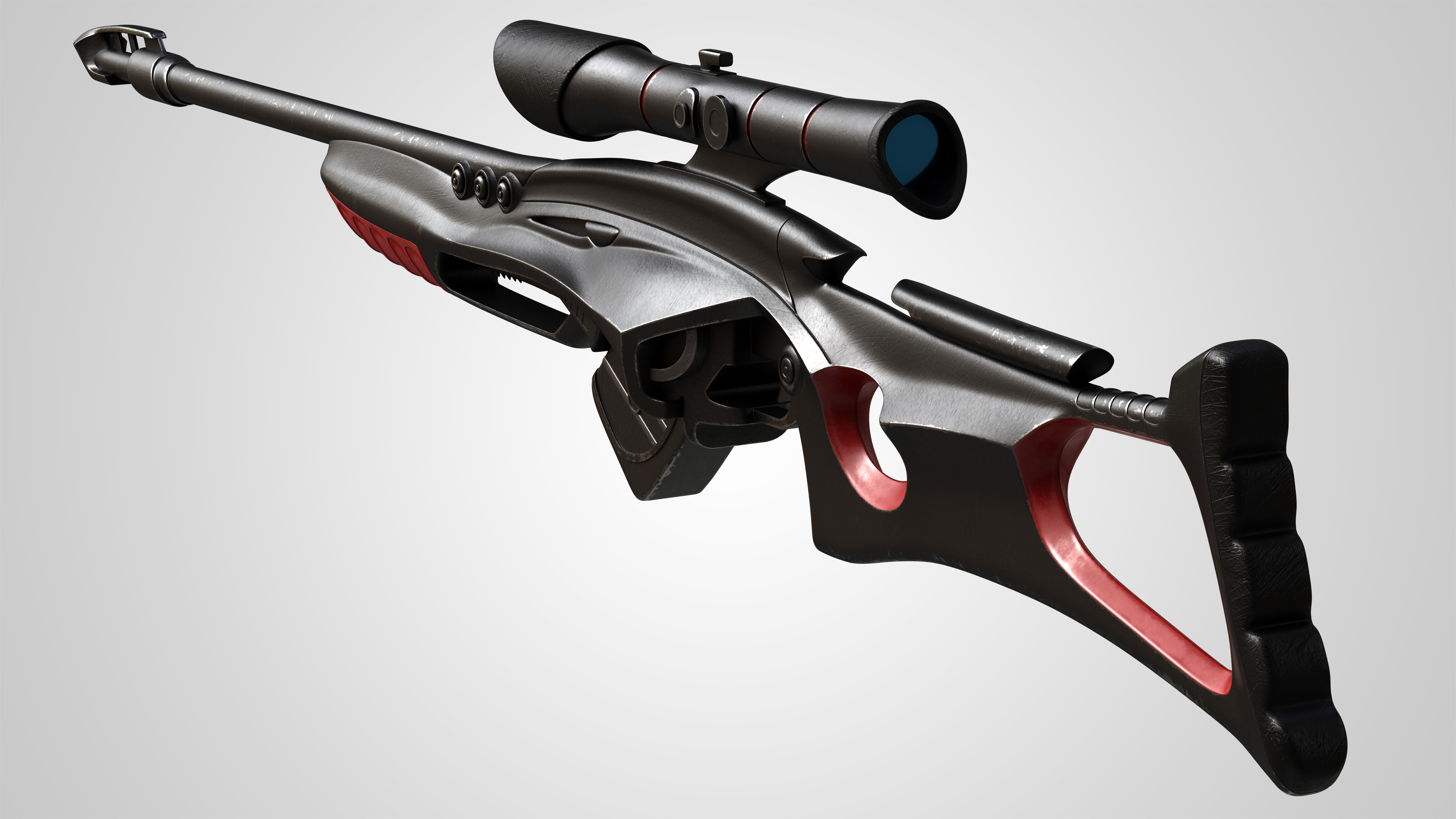 Sci-Fi Sniper Rifle 03 3D model | CGTrader