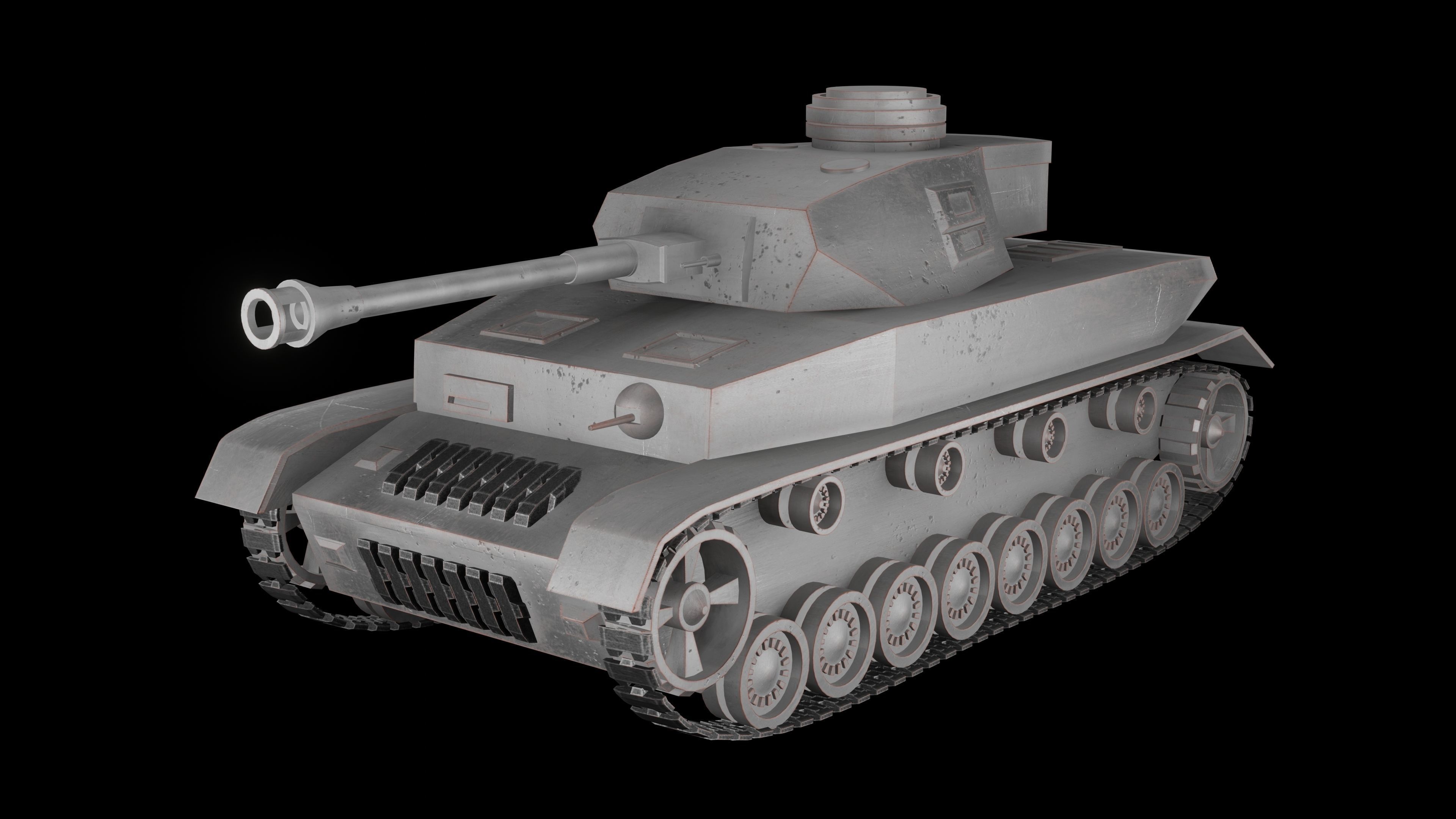 3D model Panzerkampfwagen IV Ausf G VR / AR / low-poly | CGTrader