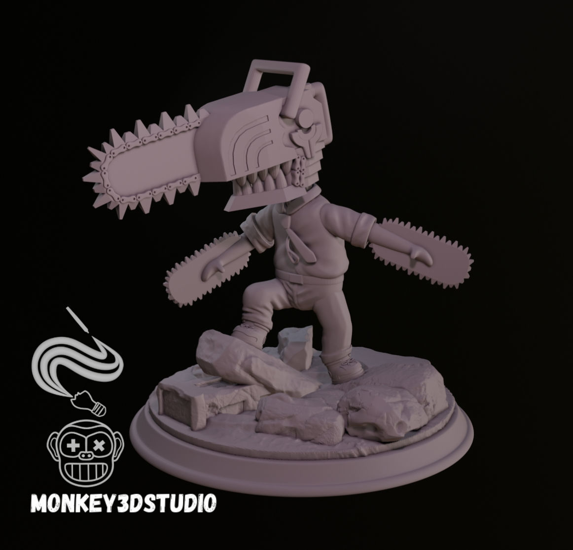 Chainsaw Man - Denji 3D model 3D printable | CGTrader