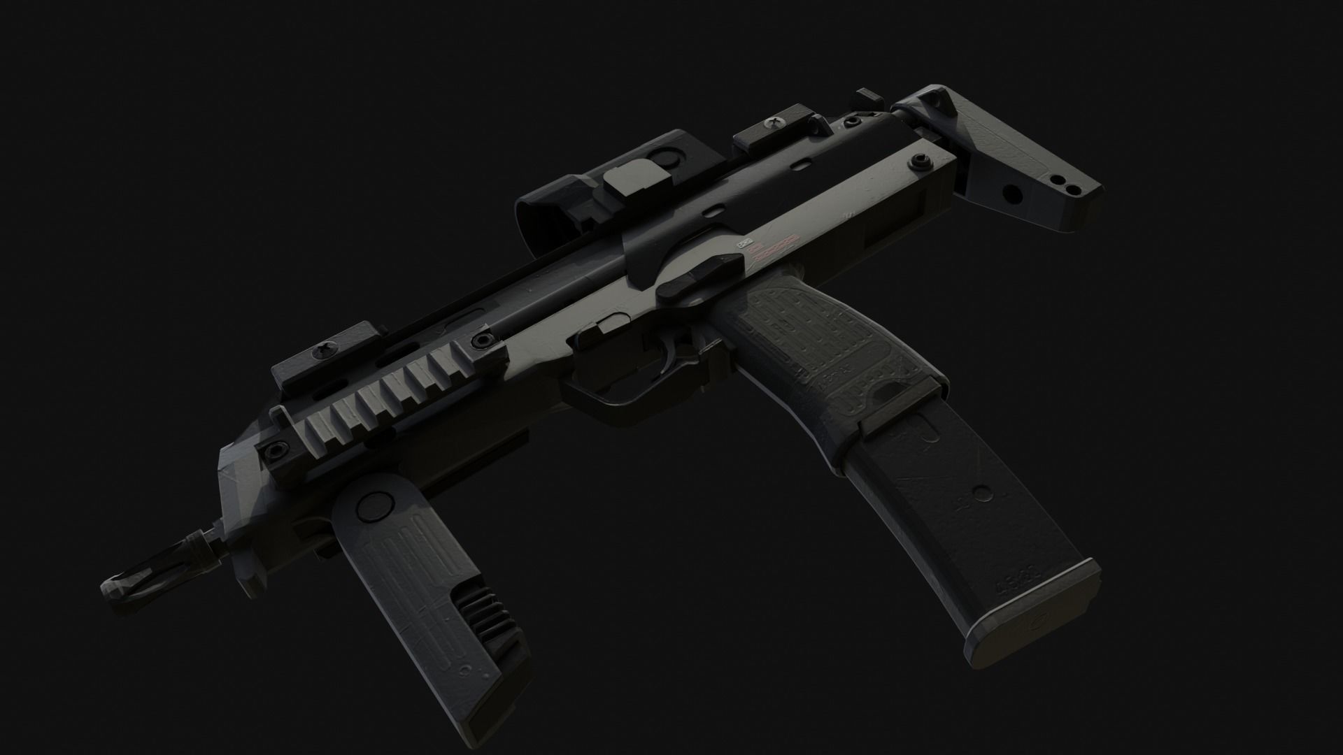 3D model MP7 Sub-Machingun V2 VR / AR / low-poly | CGTrader