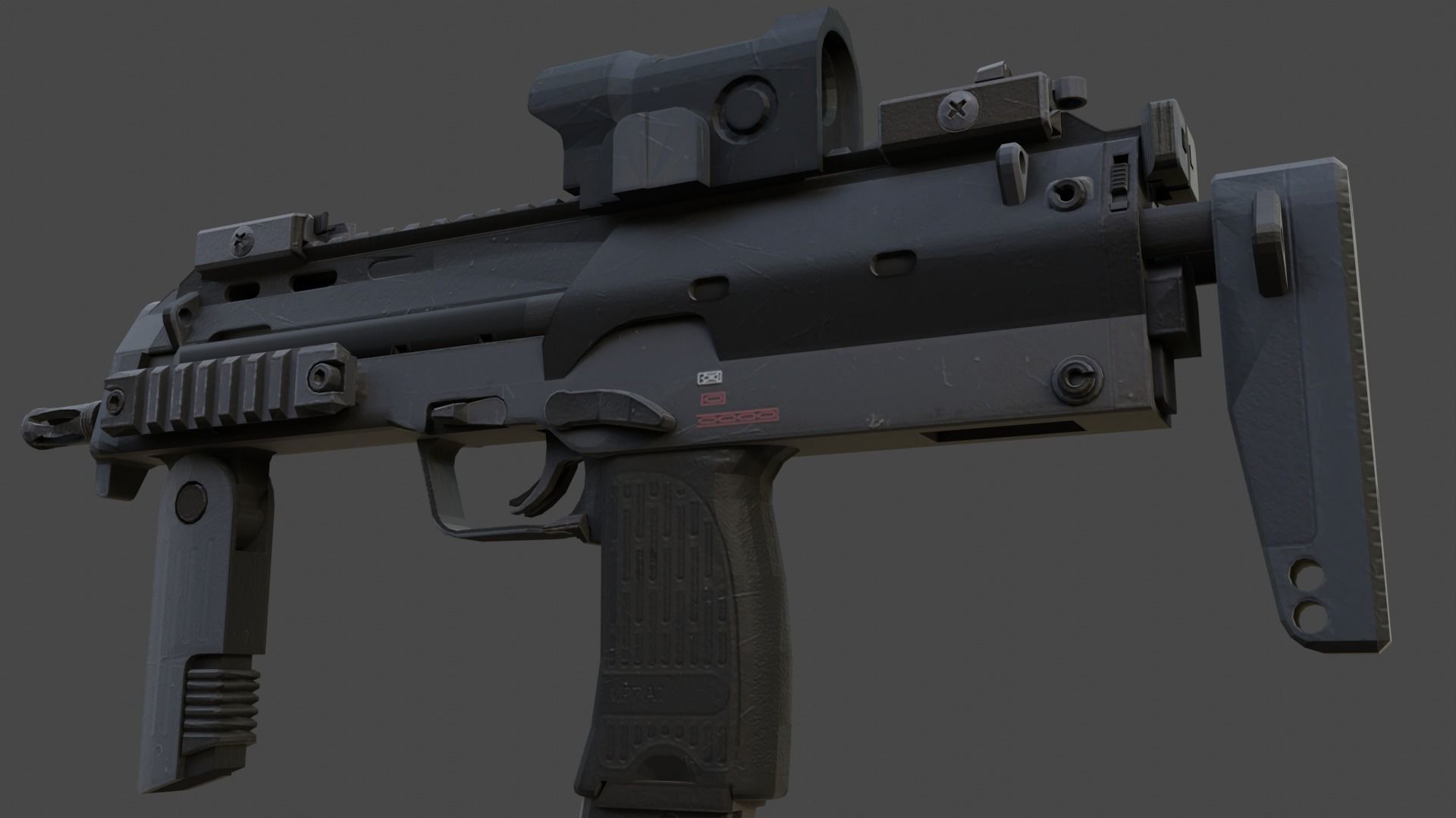 3D model MP7 Sub-Machingun V2 VR / AR / low-poly | CGTrader