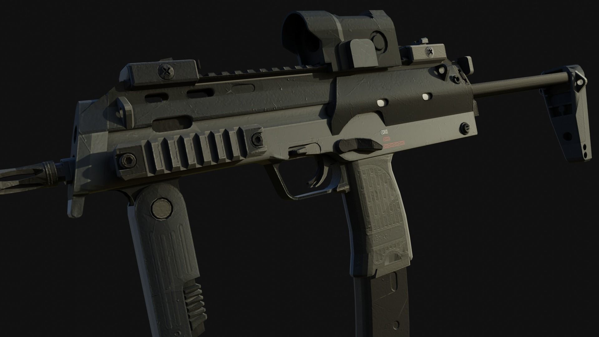 3D model MP7 Sub-Machingun V2 VR / AR / low-poly | CGTrader