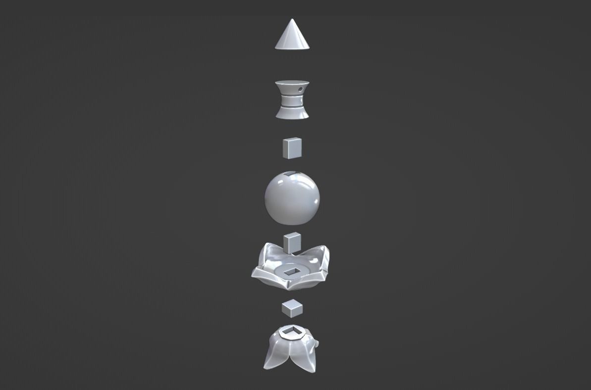Wanderers Weapon - Scaramouche - Genshin Impact - 3D Printable 3D model ...