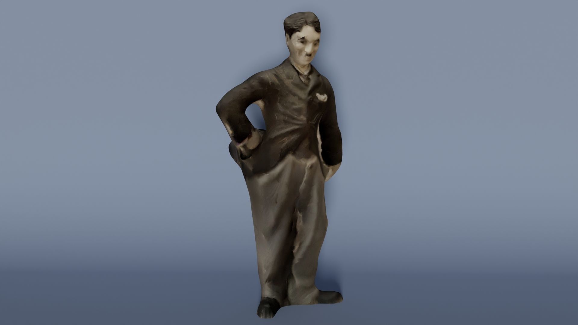 3D model Charlie Chaplin Figure Photoscan VR / AR / low-poly | CGTrader