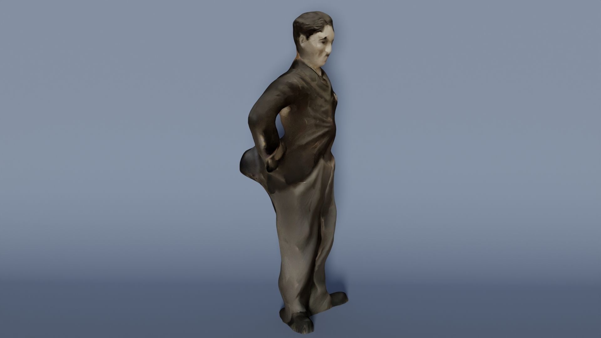 3D model Charlie Chaplin Figure Photoscan VR / AR / low-poly | CGTrader