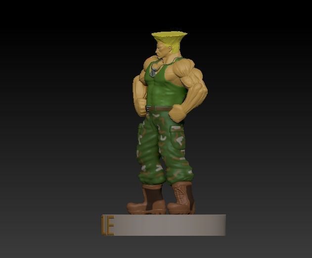 GUILE from street fighter 3D model 3D printable | CGTrader