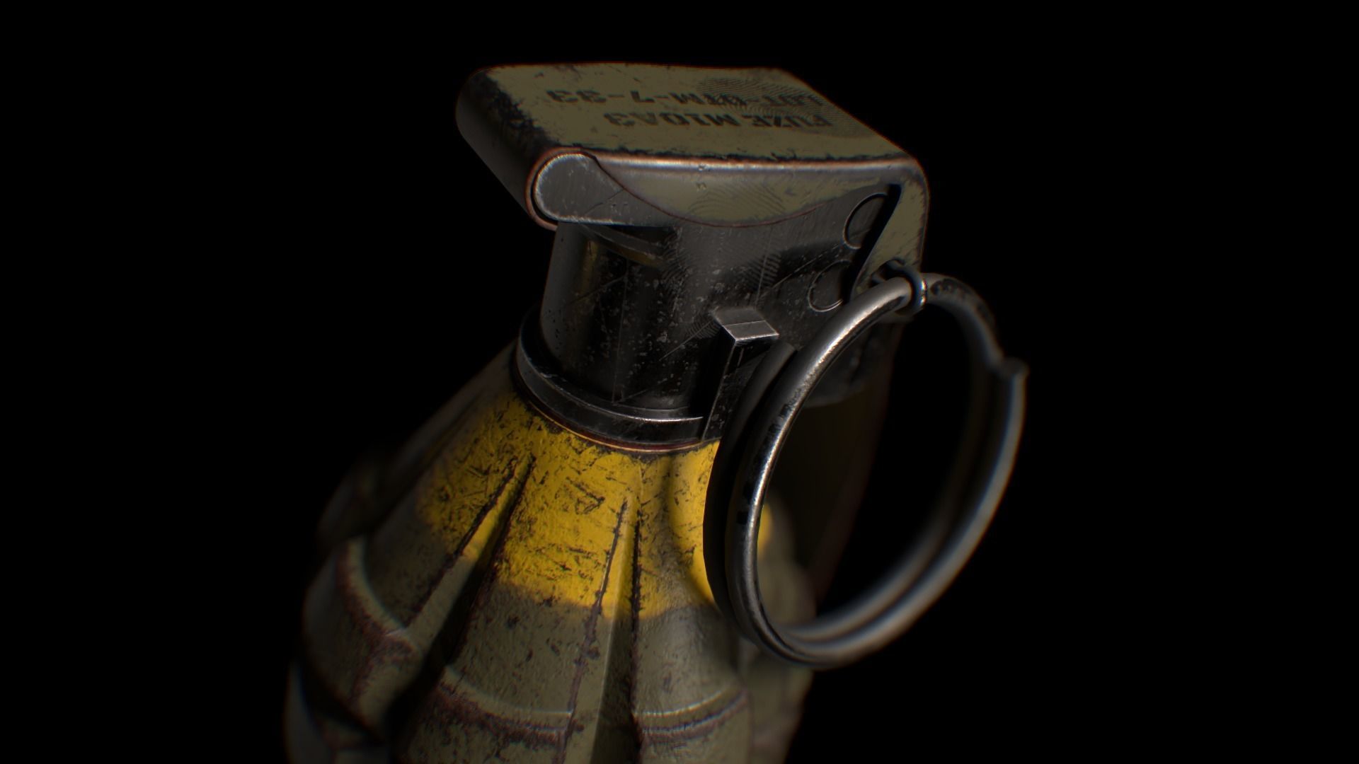 3D model MK2 Grenade VR / AR / low-poly | CGTrader