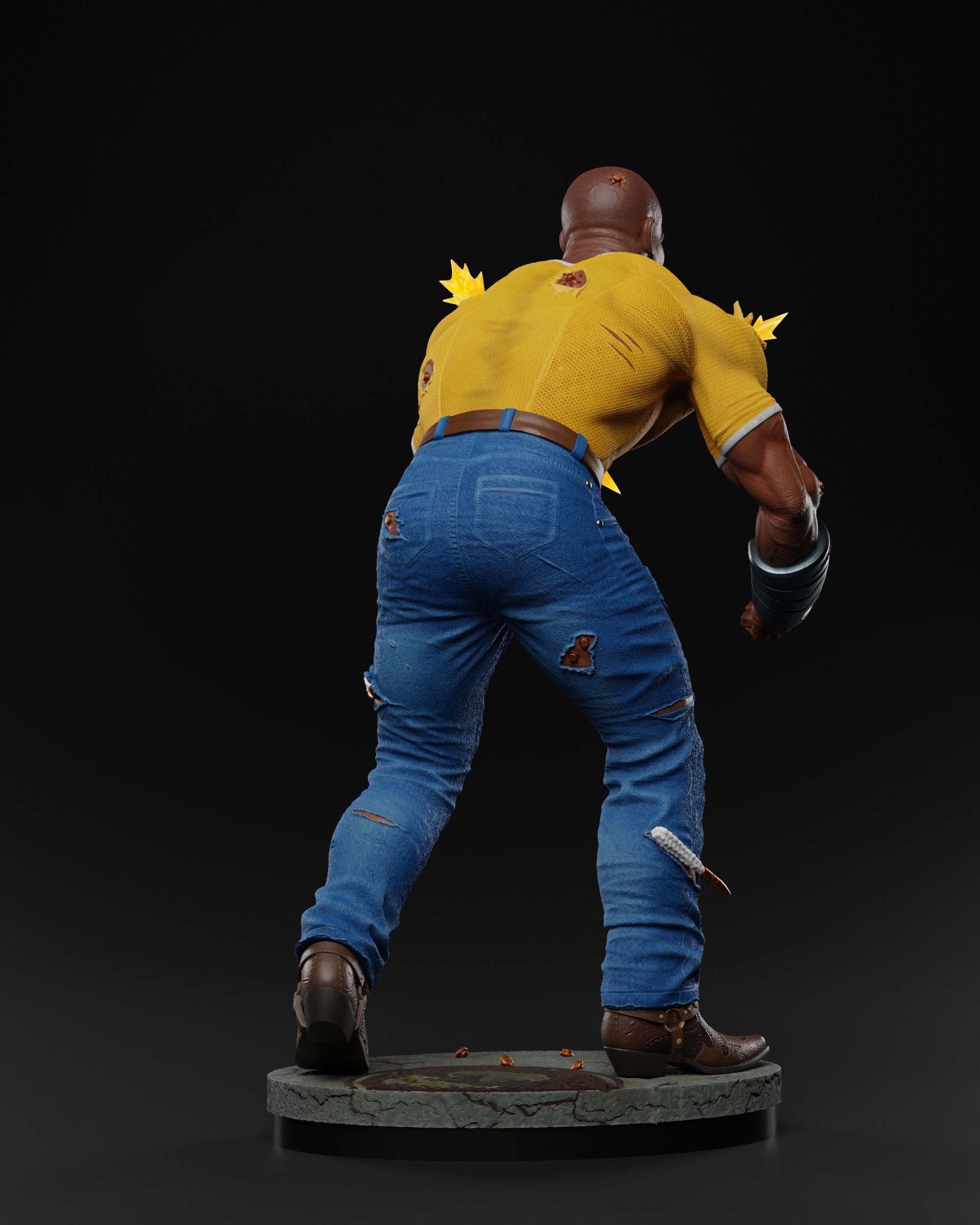 Luke Cage 3D print fan-art statue 3D model 3D printable | CGTrader