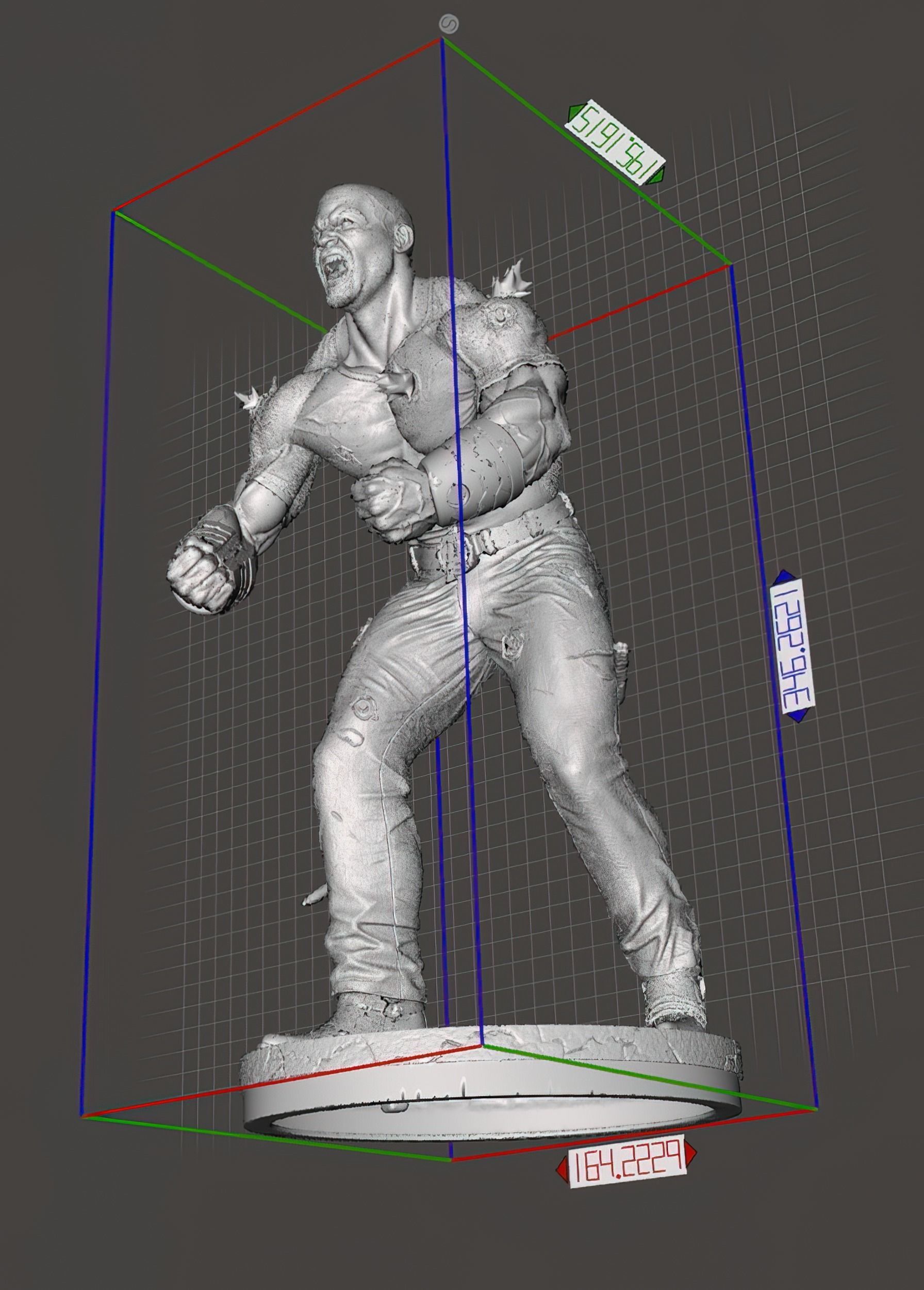 Luke Cage 3D print fan-art statue 3D model 3D printable | CGTrader