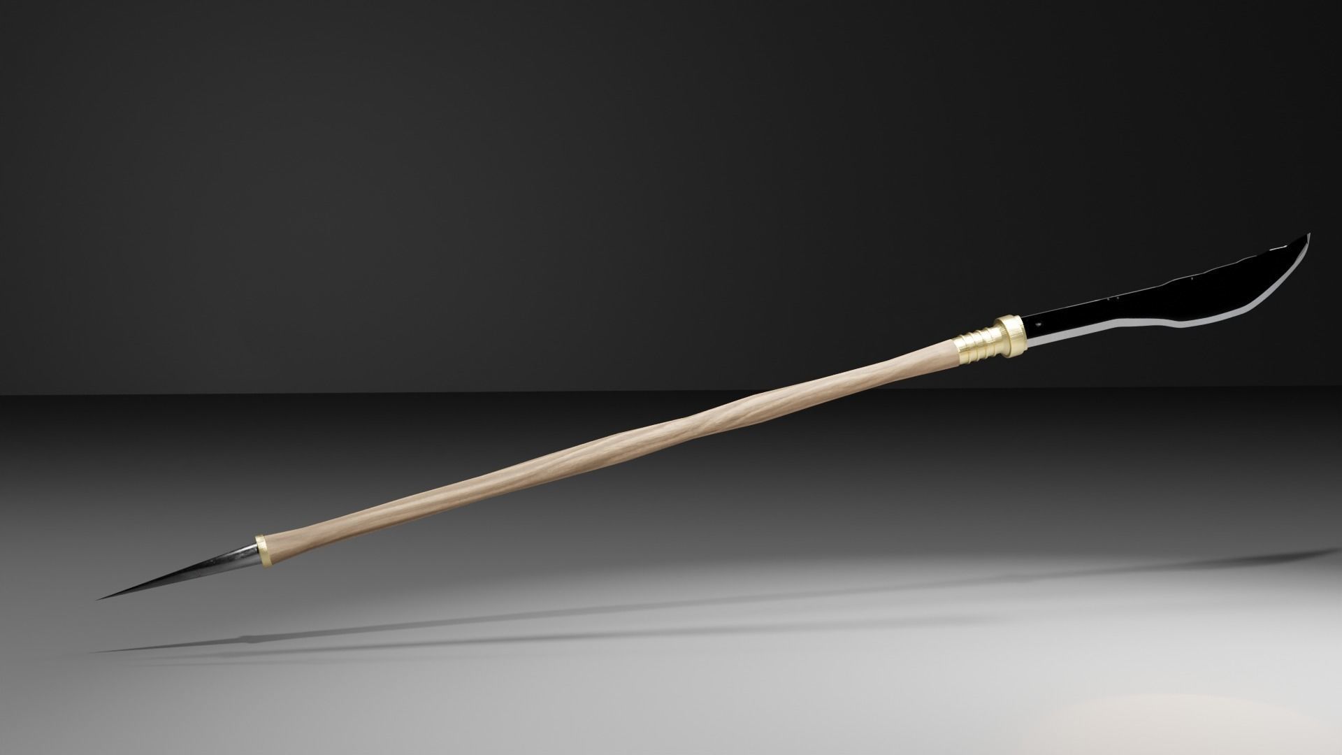 3D model Arbir halberd - Wooden Spear VR / AR / low-poly | CGTrader