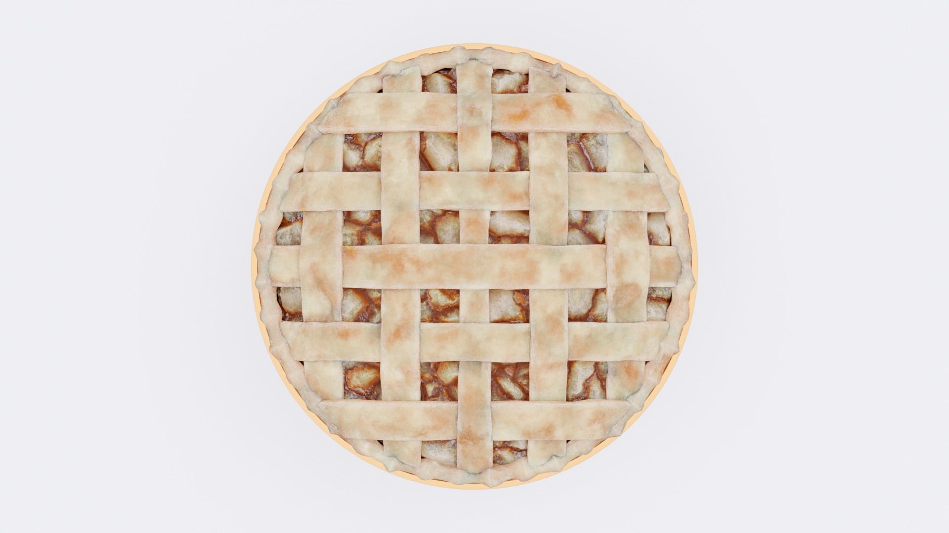 Photorealistic Apple Pie 3D model | CGTrader