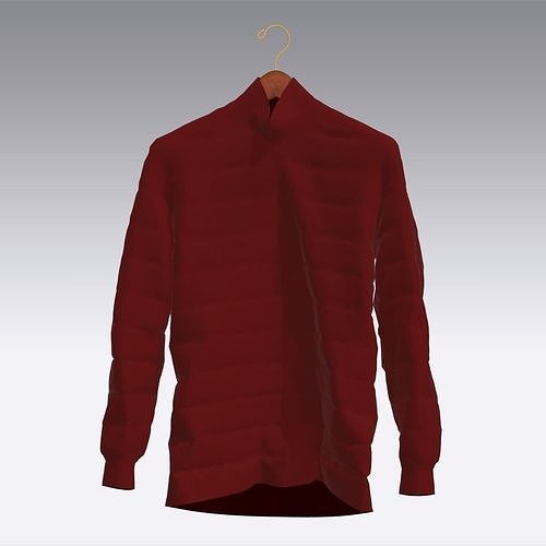 3D model Sweater maroon VR / AR / low-poly | CGTrader