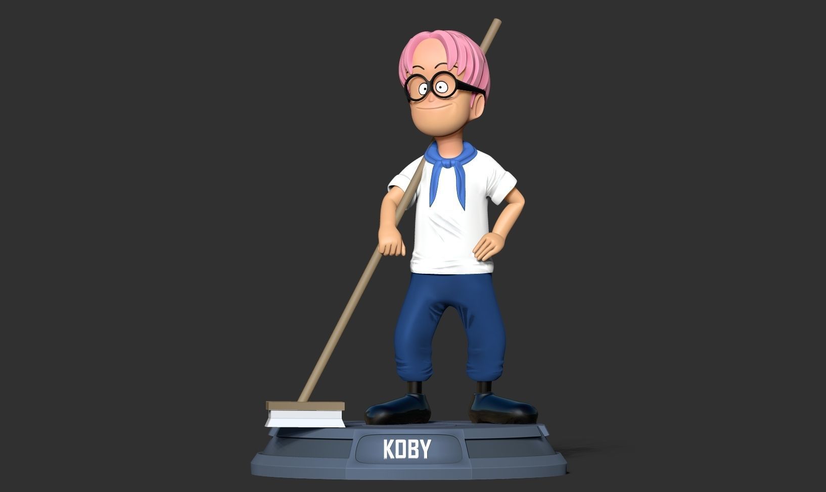 Kid Koby - One Piece Fanart 3D model 3D printable | CGTrader