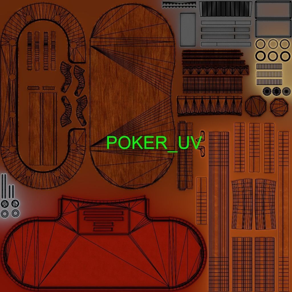 3D model Poker Table 3D VR / AR / low-poly | CGTrader