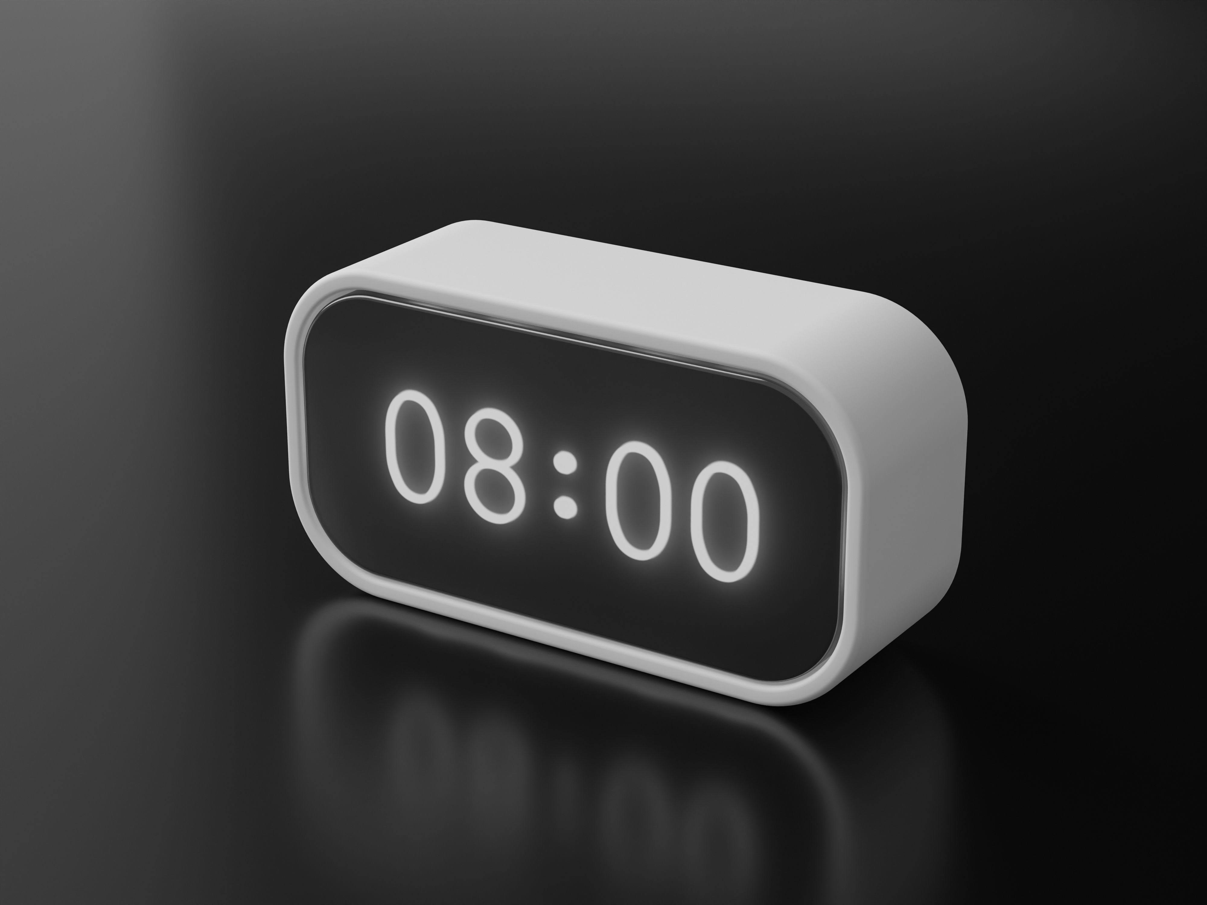 Digital Clock 3d Model Cgtrader