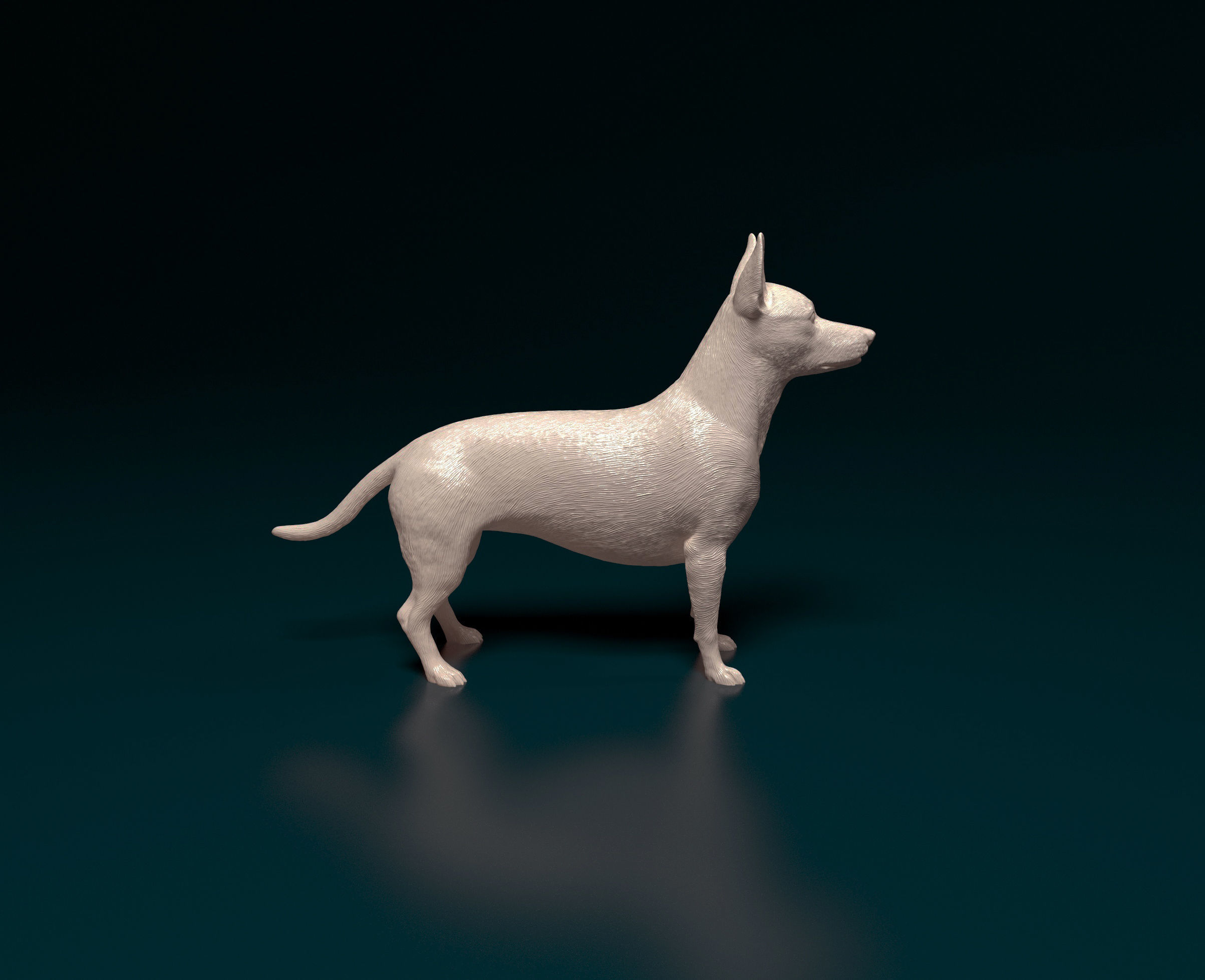 Cross breed dog 2 3D model 3D printable | CGTrader