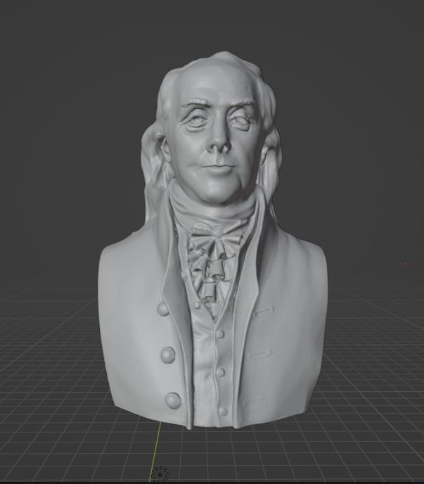 Benjamin Franklin 3D model 3D printable | CGTrader