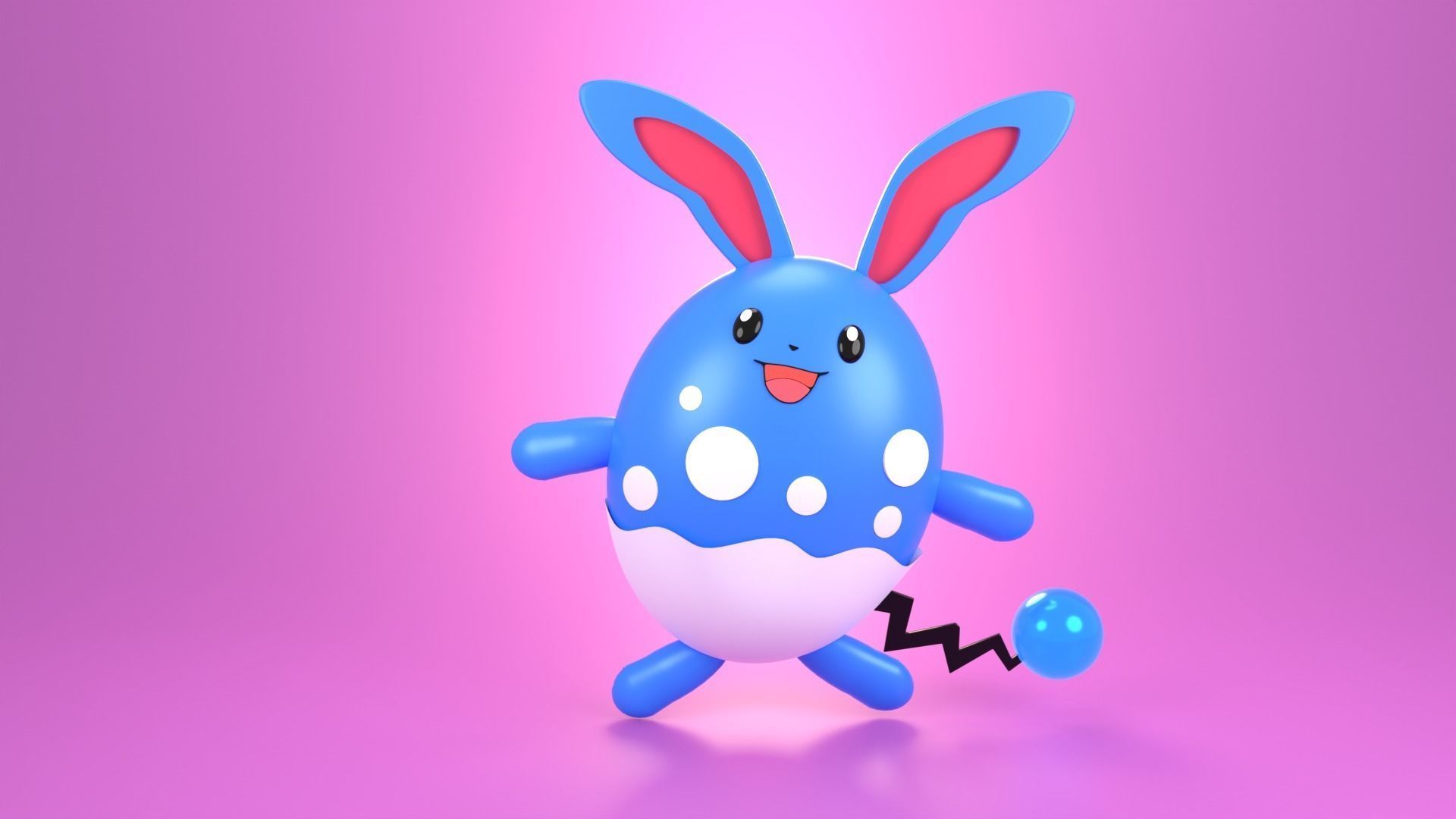 3D model pokemon Azumarill 3D model VR / AR / low-poly | CGTrader