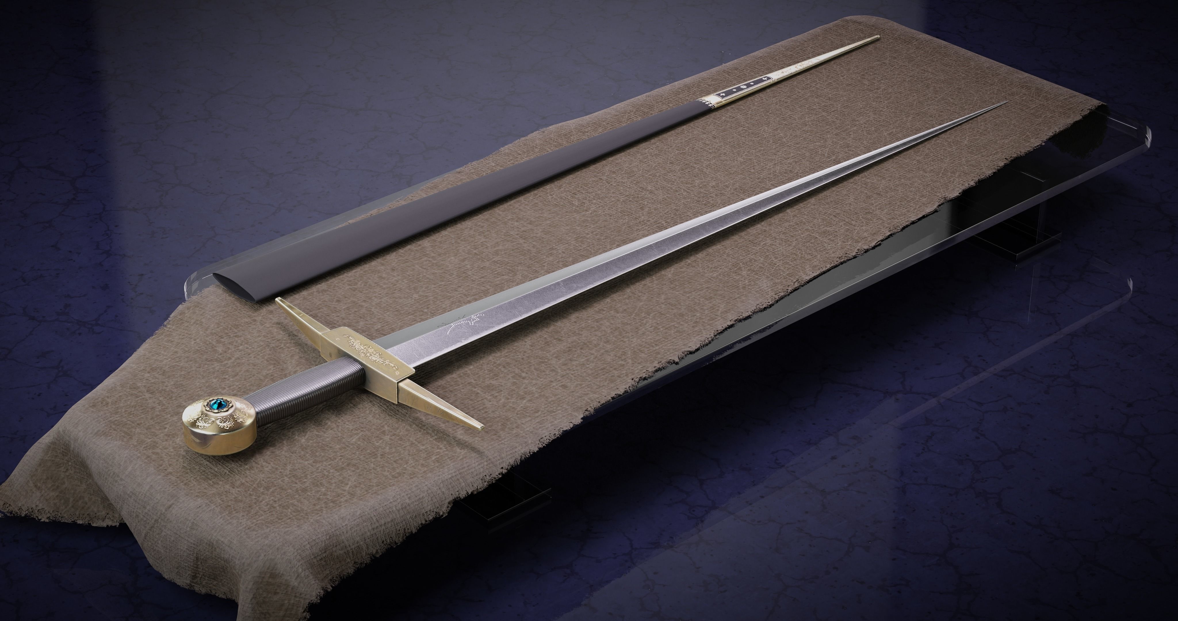 3D model Dovmont Sword VR / AR / low-poly | CGTrader
