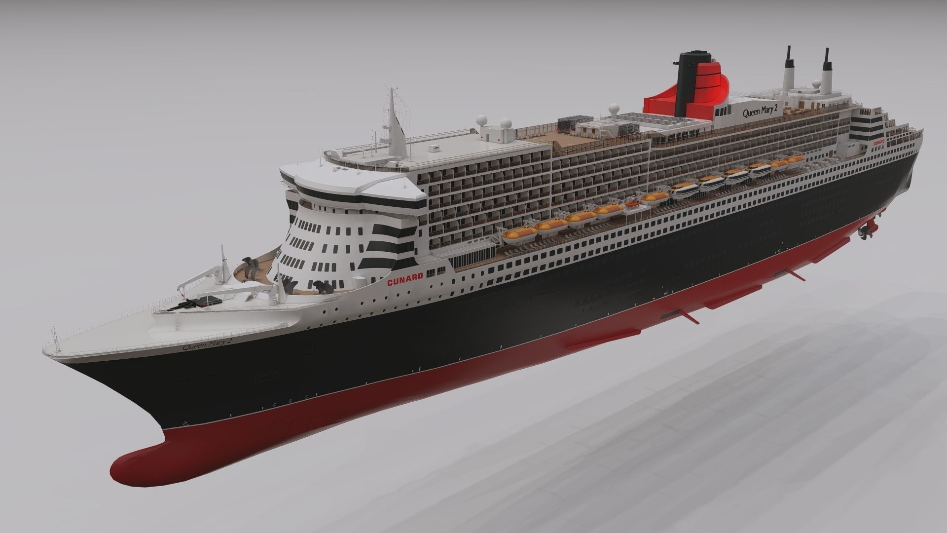 Queen Mary 2 3D model | CGTrader