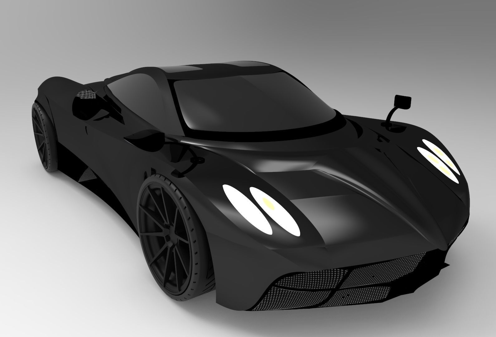 Sport car trim model 3D model animated | CGTrader