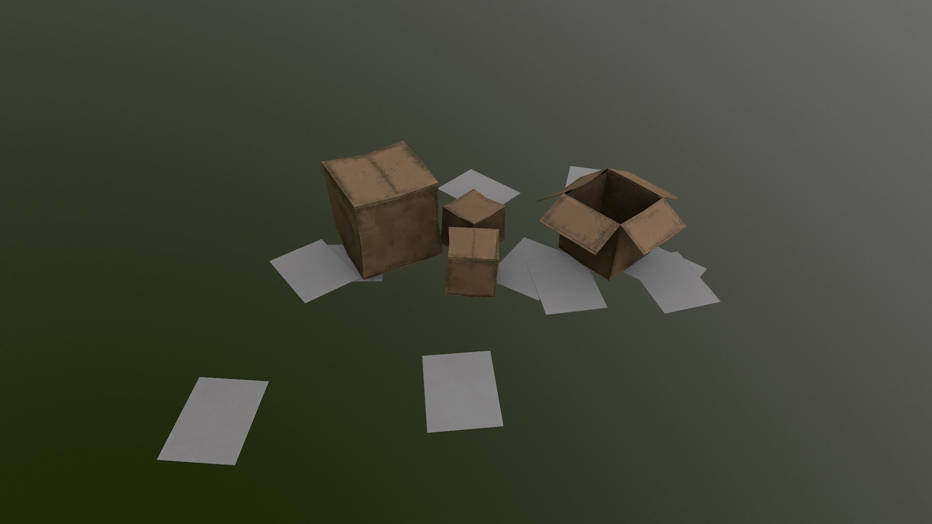 3D model Carton Boxes VR / AR / low-poly | CGTrader